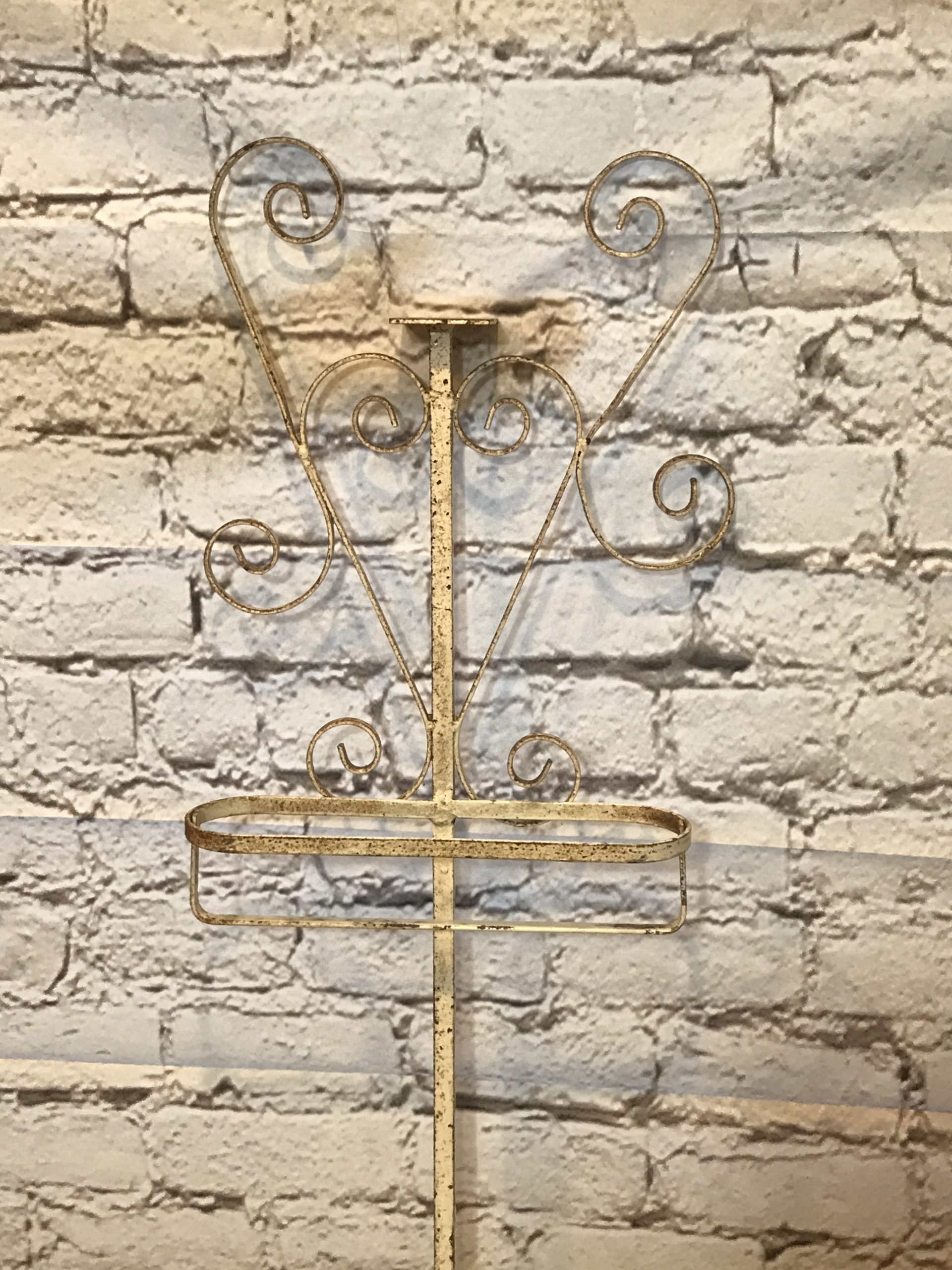 Vintage Wrought Iron Letterbox Stand with Milk Bottle Holder - Vintage ...