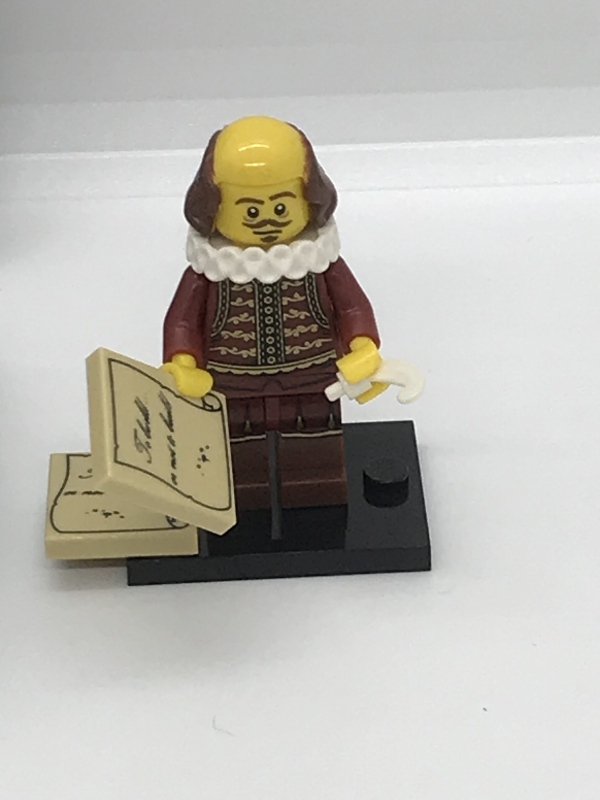 The Lego Movie Minfigure No 8 - William Shakespeare - Vintage Keepsakes