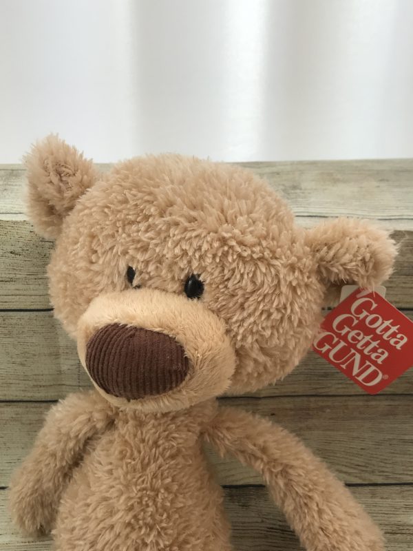 Gund Toothpick Teddy Bear 15" Plush Beige - Vintage Keepsakes