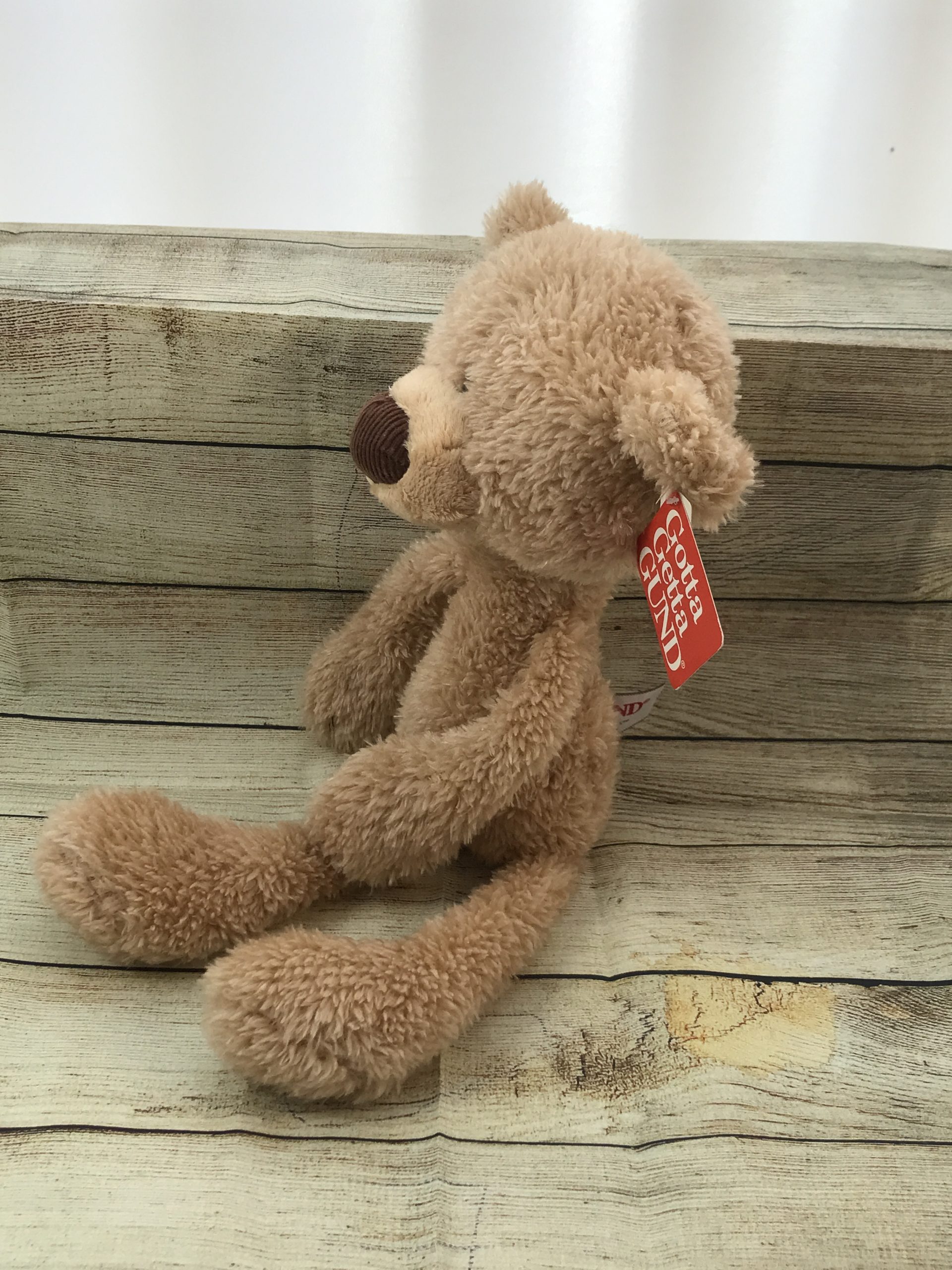 Gund Toothpick Teddy Bear 15" Plush Beige - Vintage Keepsakes