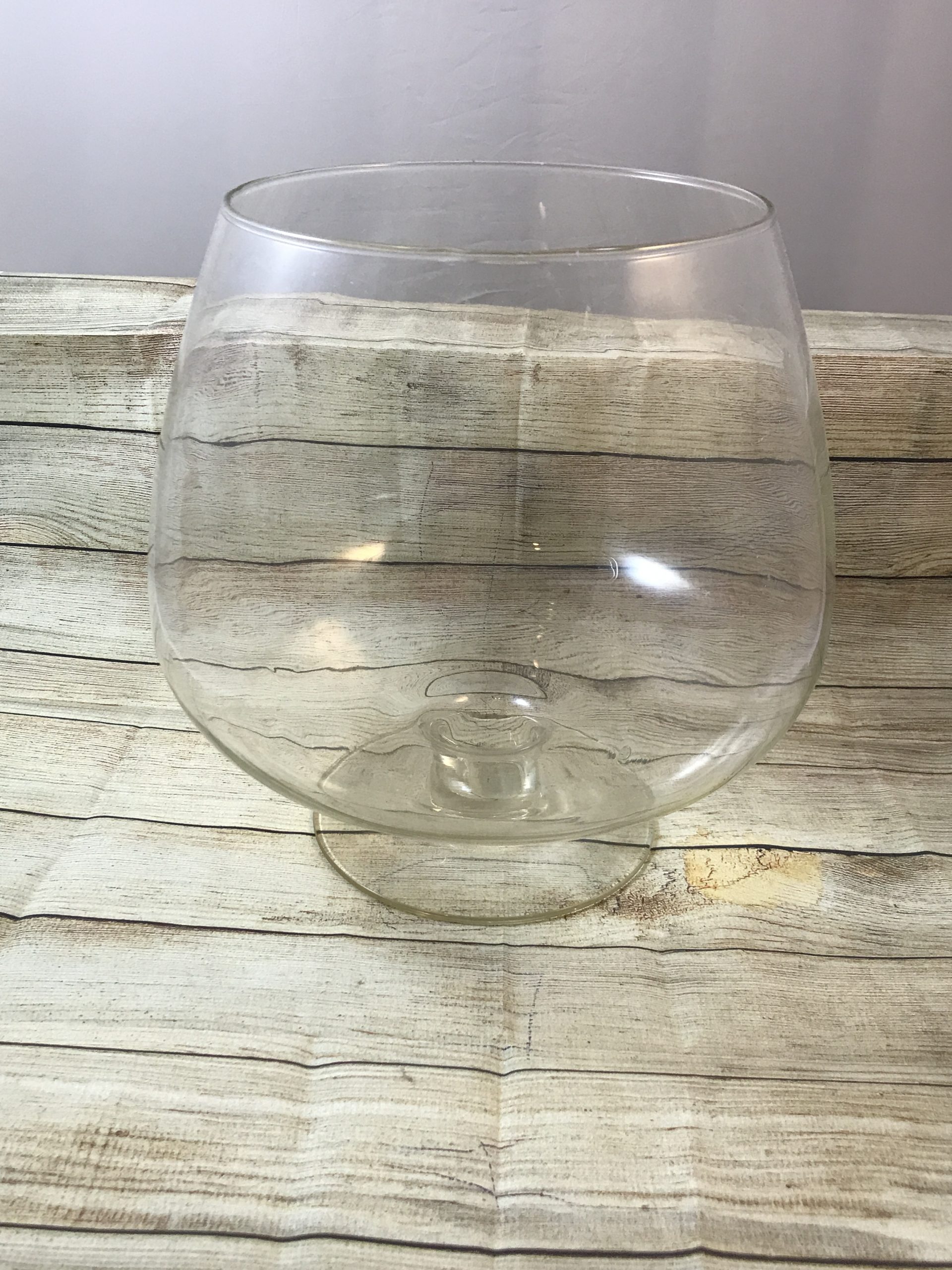 Large Brandy Balloon or Funky Fish Bowl 30cm high - Vintage Keepsakes