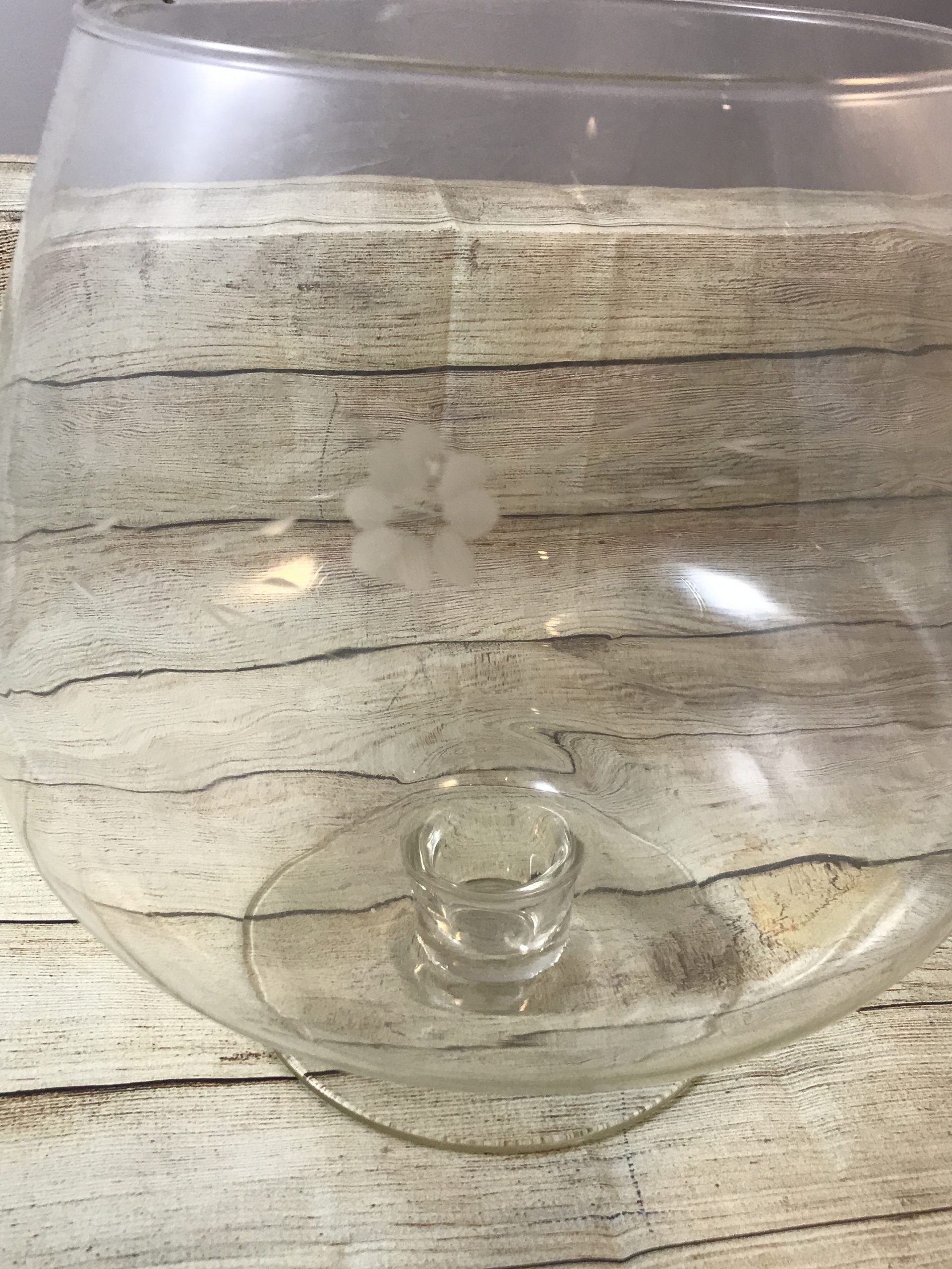Large Brandy Balloon or Funky Fish Bowl 30cm high - Vintage Keepsakes