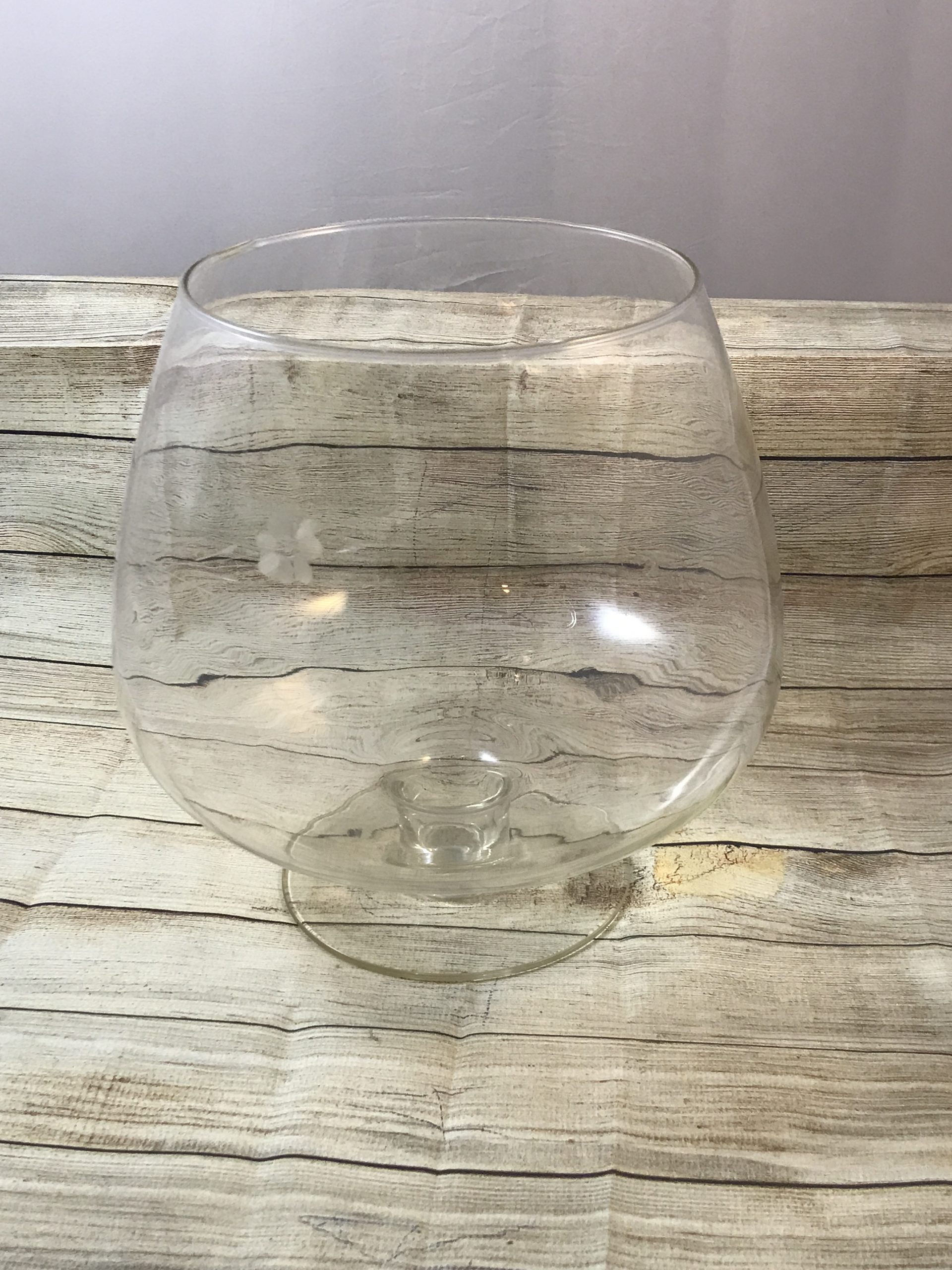 Large Brandy Balloon or Funky Fish Bowl 30cm high - Vintage Keepsakes