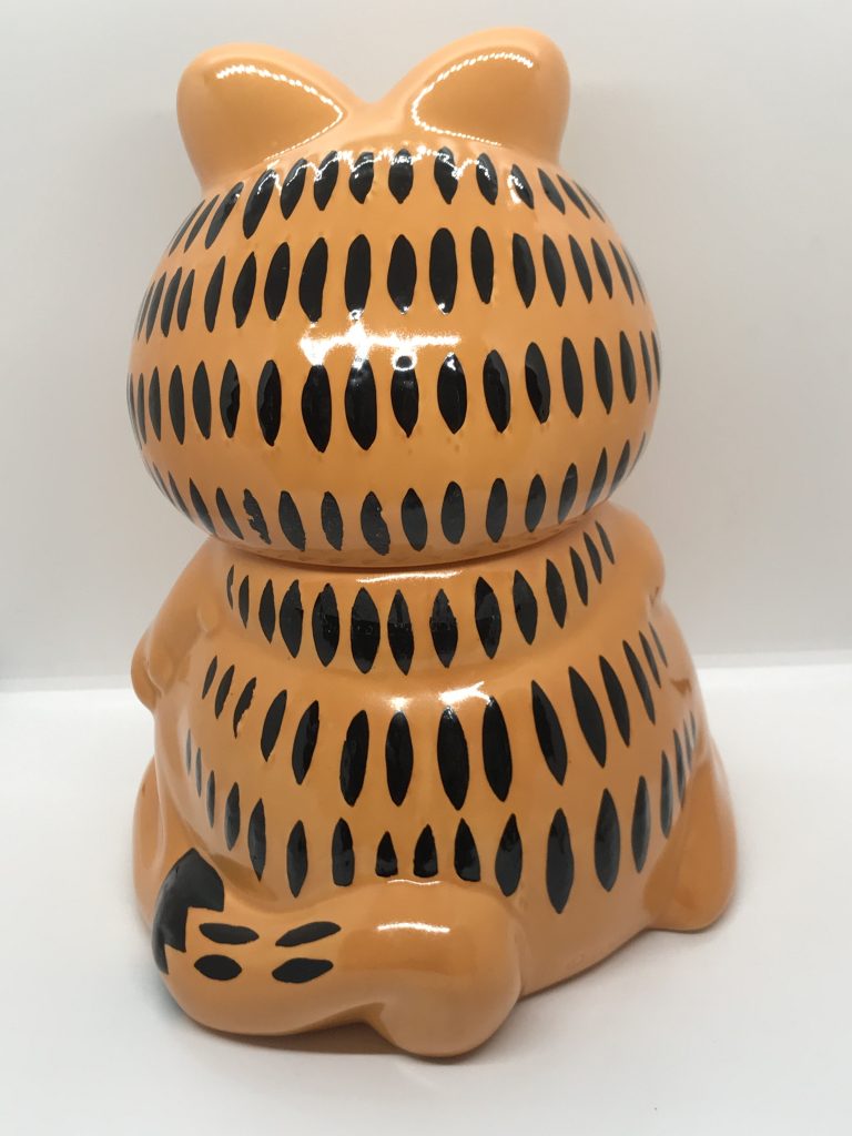 Vintage Garfield Cookie Jar - branded Paws - Vintage Keepsakes