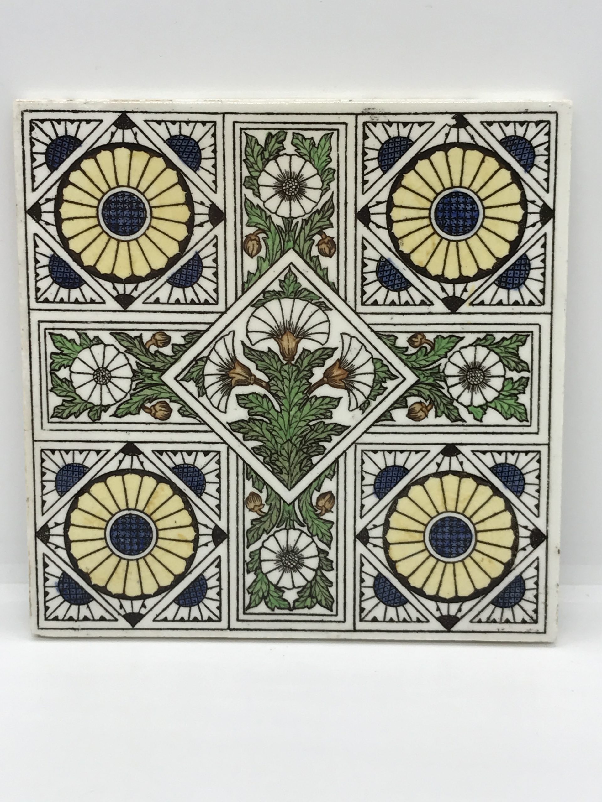 Minton Hollands Co Ceramic Tile - Nov 1883 - Vintage Keepsakes