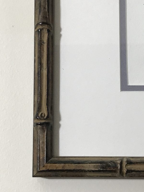 Framed ink drawing by Sue Harlow of windmills - Vintage Keepsakes