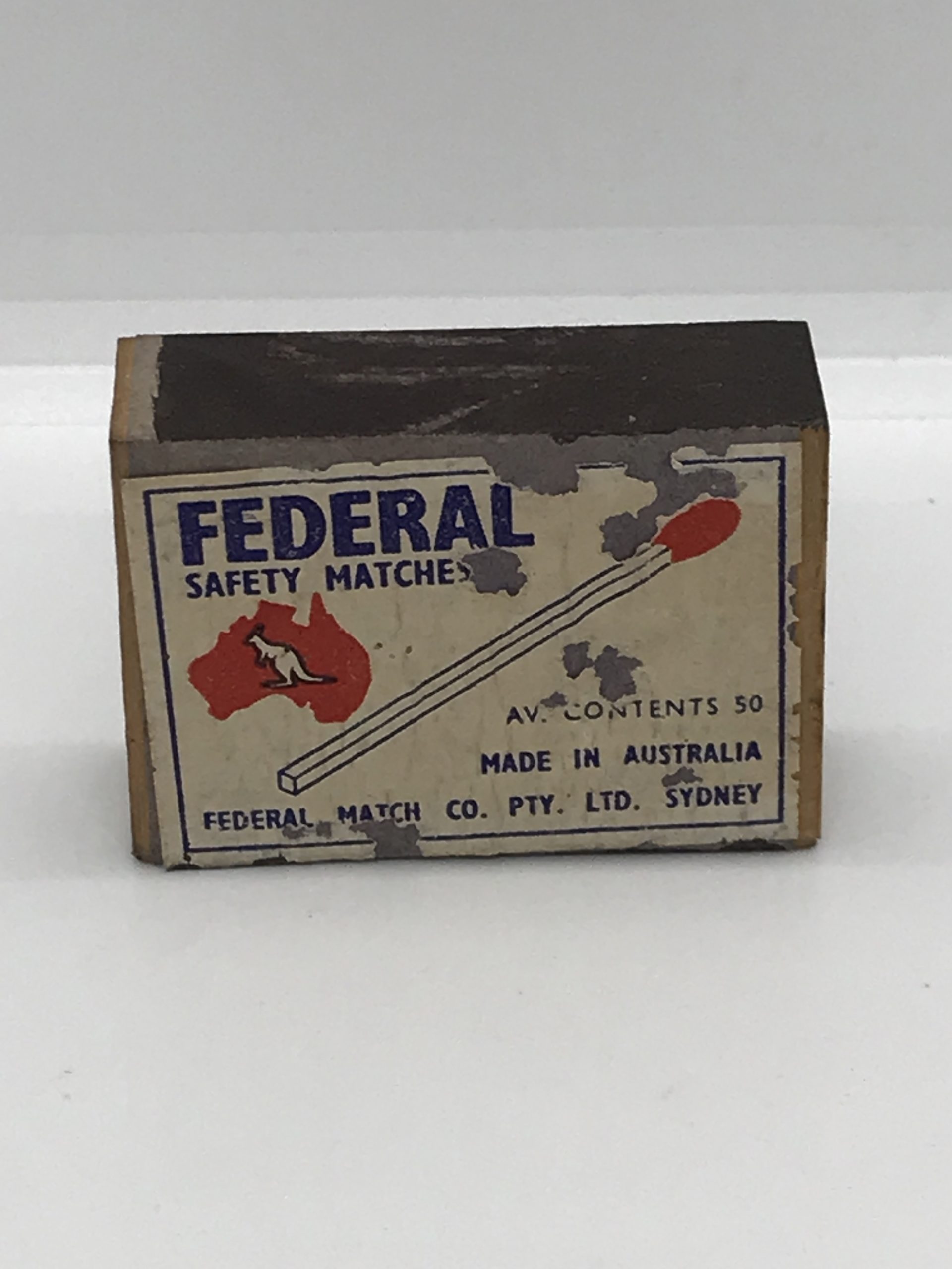 Vintage Federal Safety Matches in Wood Box - with matches - Vintage ...