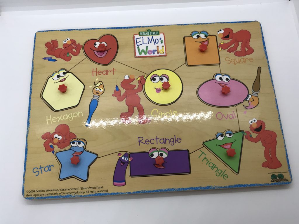 Tree Toys Elmo's World Shape Match Game - Vintage Keepsakes