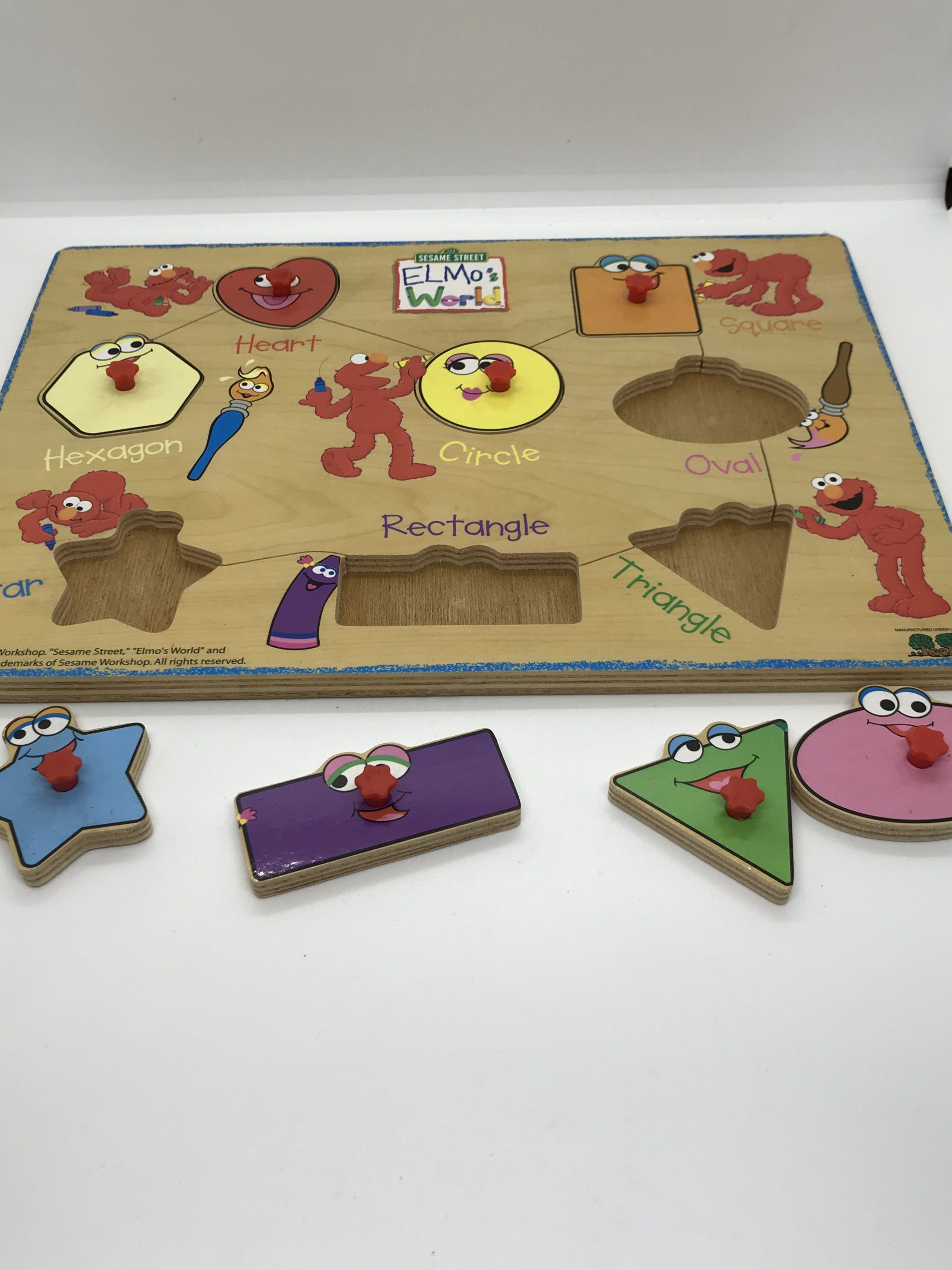 Tree Toys Elmo's World Shape Match Game - Vintage Keepsakes
