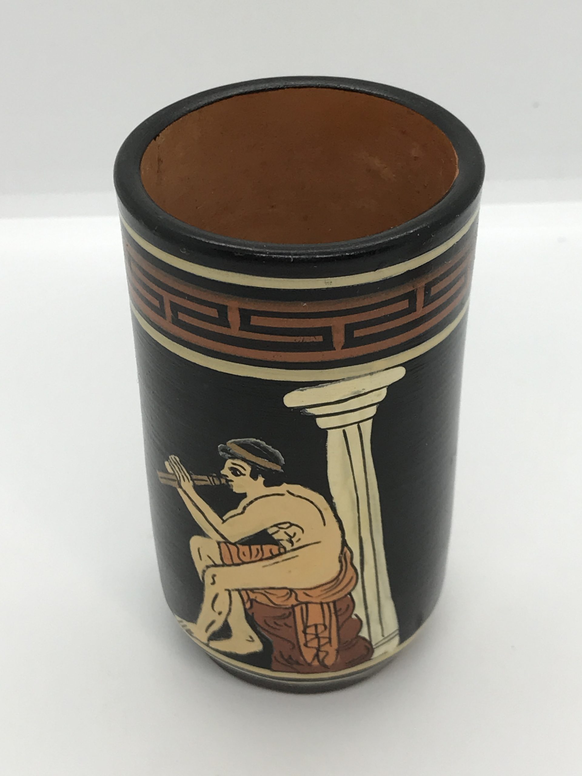 Hand Painted Pottery Wine Cup - Made in Greece (9.5cm high) - Vintage ...