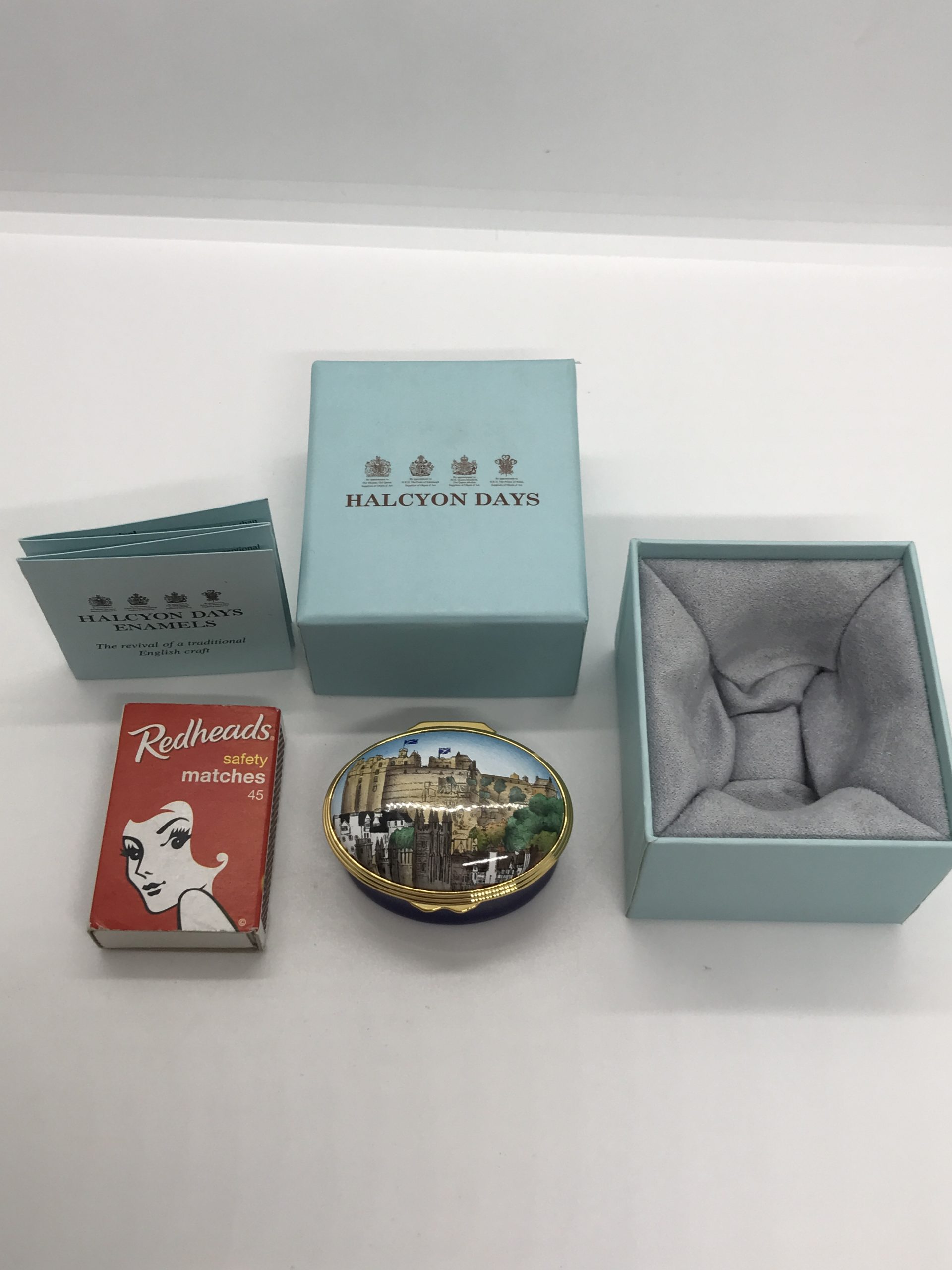 Halcyon Days Edinburugh Castle commisioned for Jenners Enamel Box ...