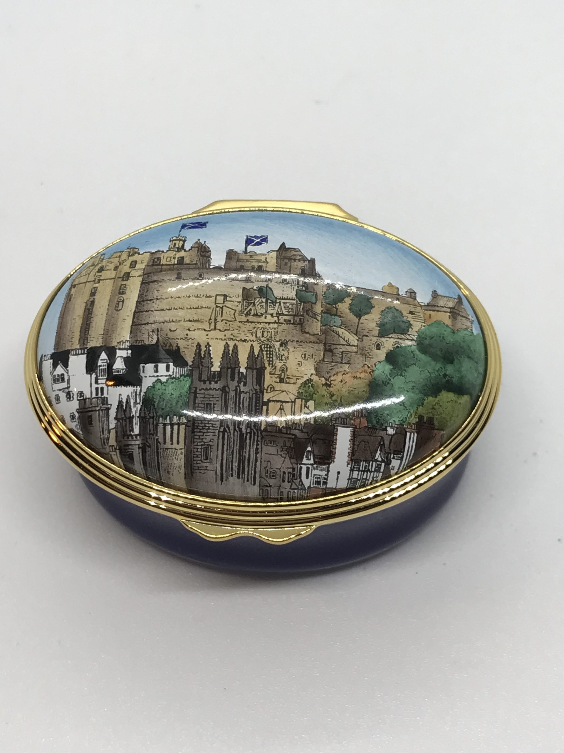 Halcyon Days Edinburugh Castle commisioned for Jenners Enamel Box ...