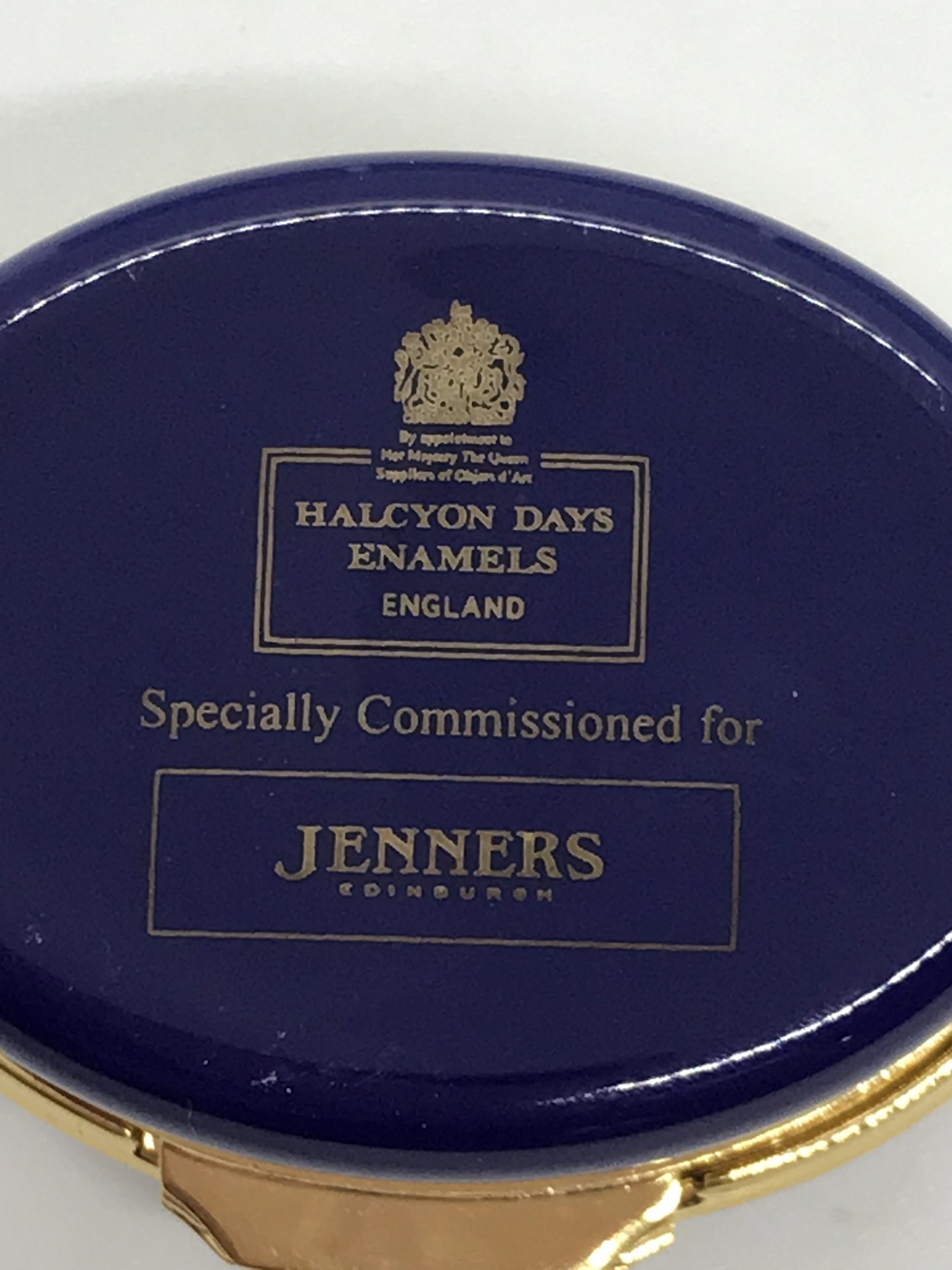 Halcyon Days Edinburugh Castle commisioned for Jenners Enamel Box ...