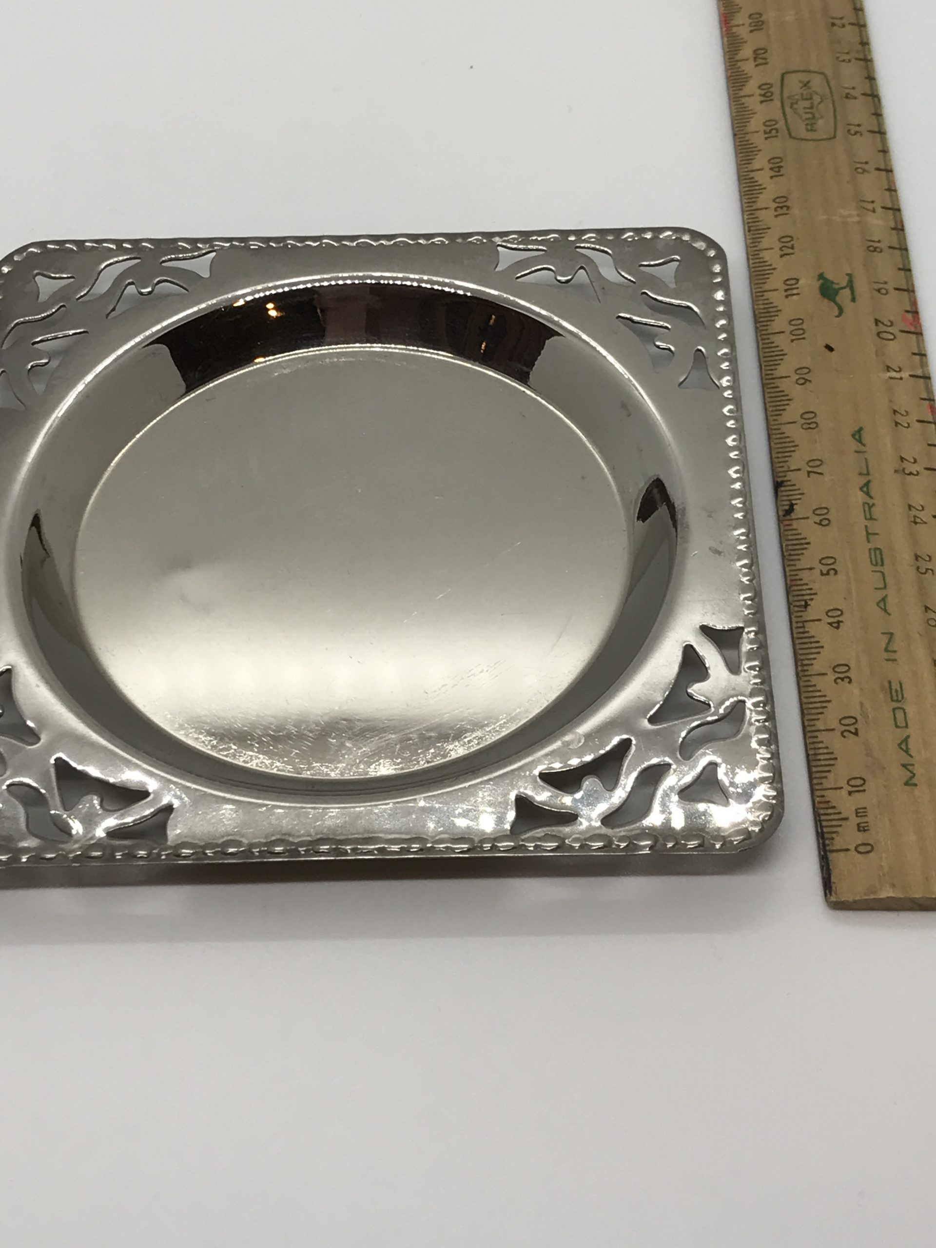 Pair of Vintage Silver Plated Coin Trays - Vintage Keepsakes