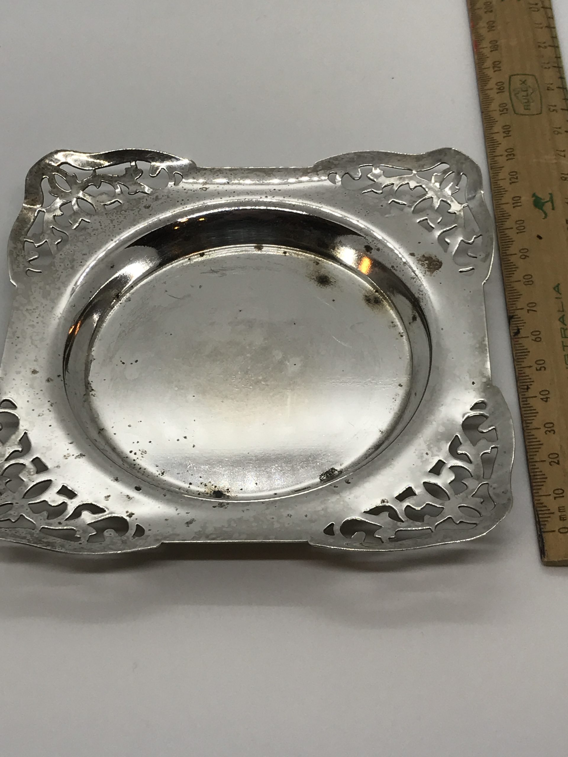 Pair of Vintage Silver Plated Coin Trays - Vintage Keepsakes