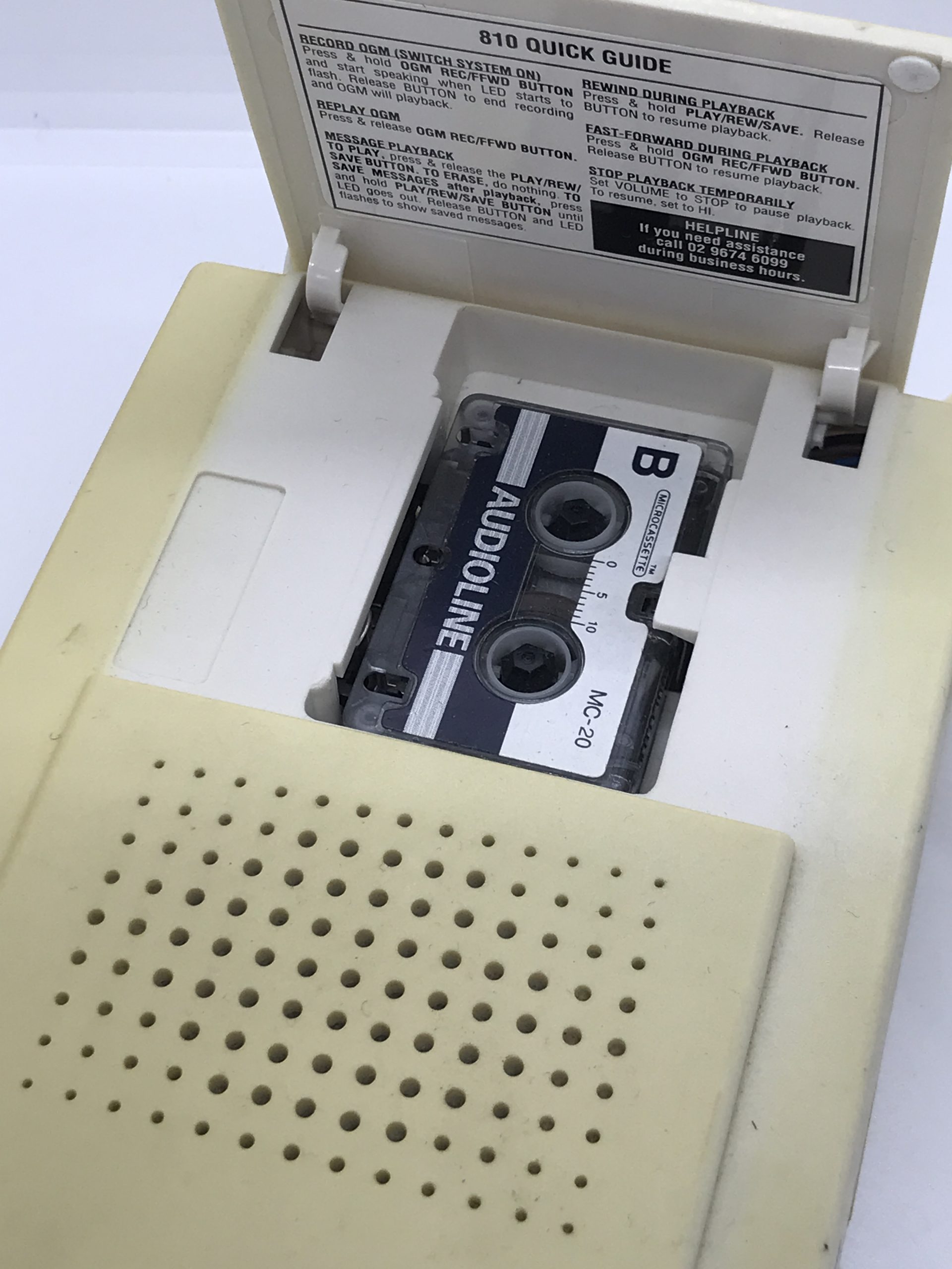 Audioline 810 Answering Machine - Vintage Keepsakes