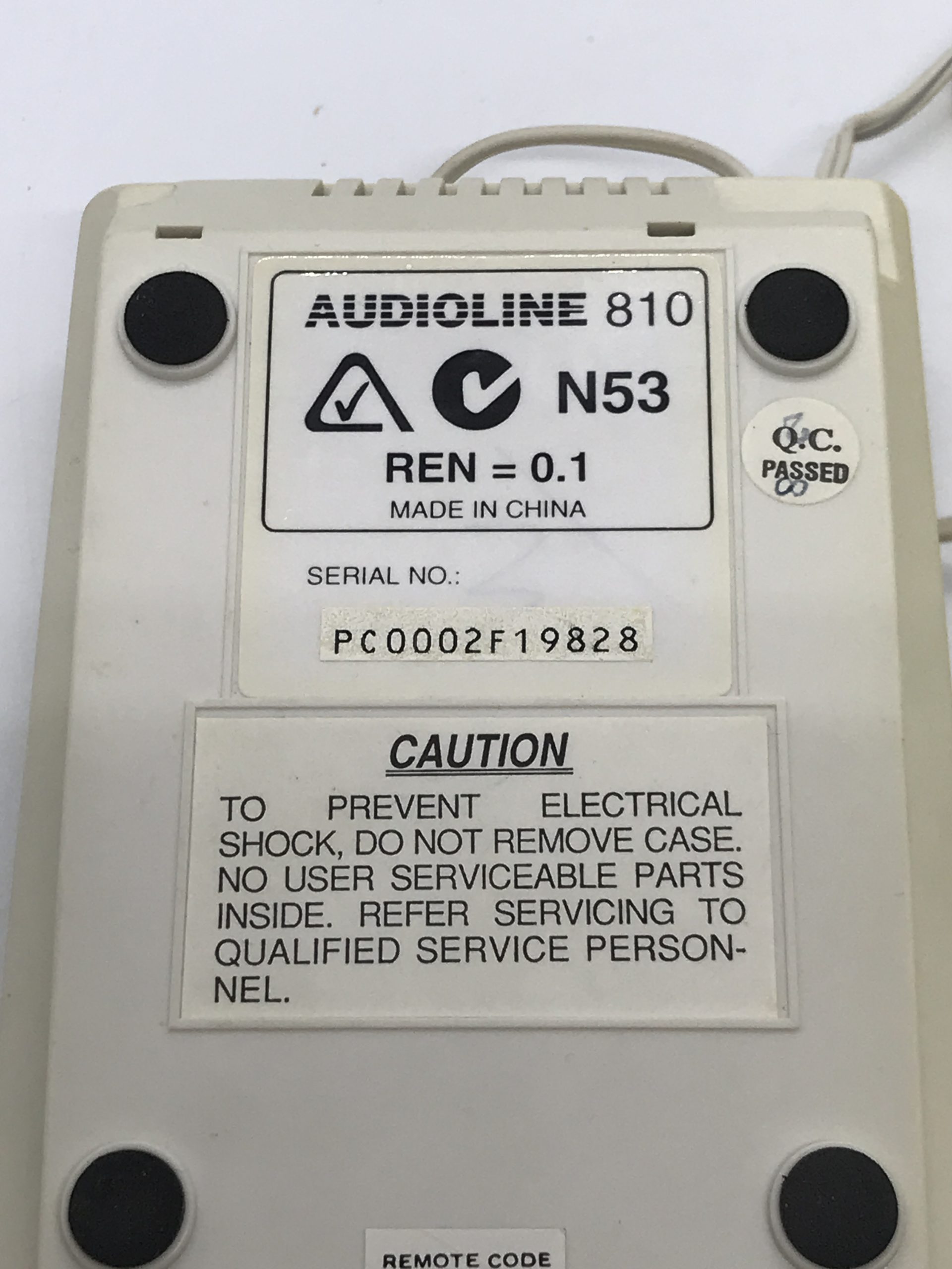 Audioline 810 Answering Machine - Vintage Keepsakes