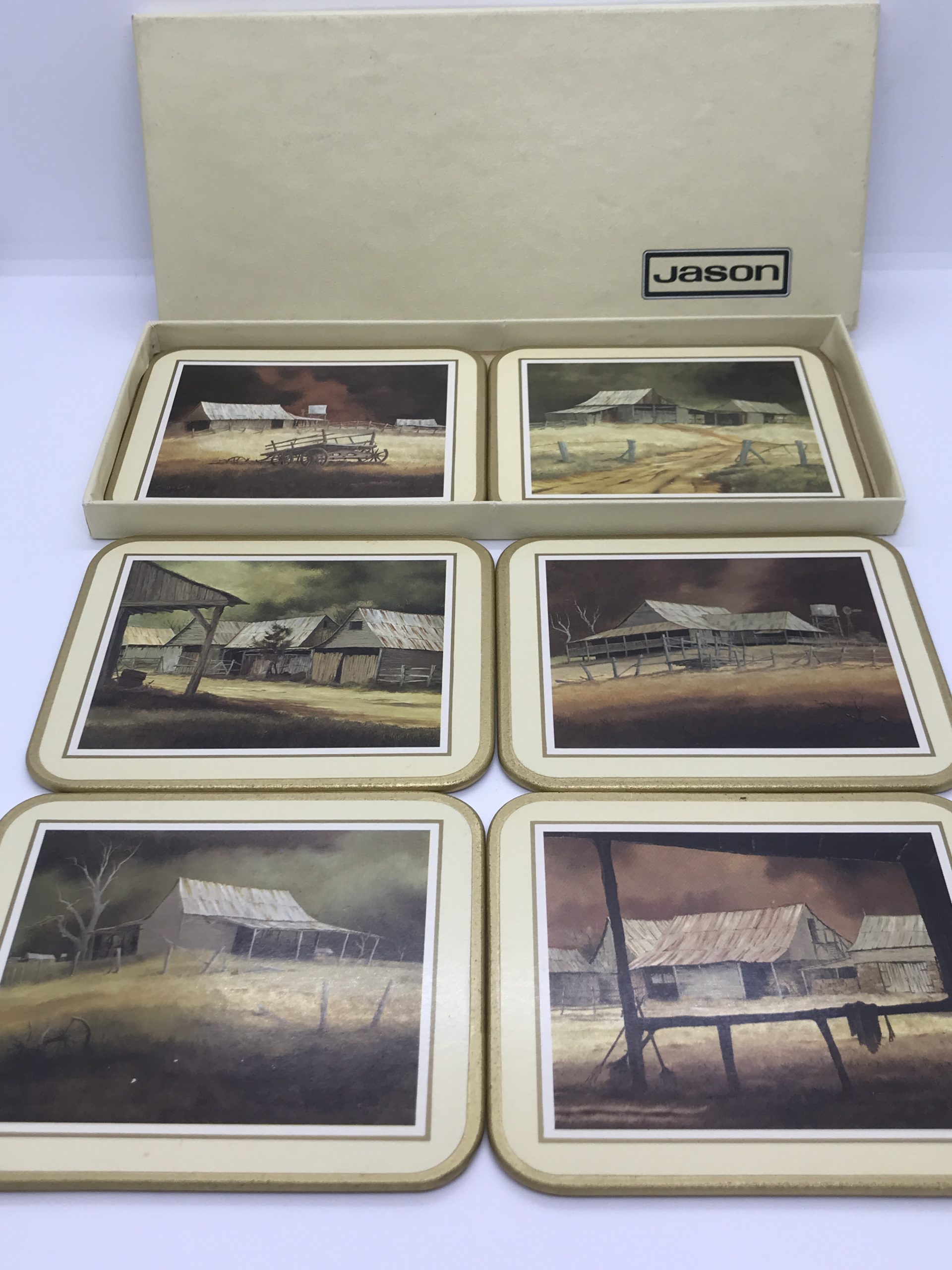 Vintage Jason Brand Coasters - By Gone Australia (set of 6) - Vintage ...