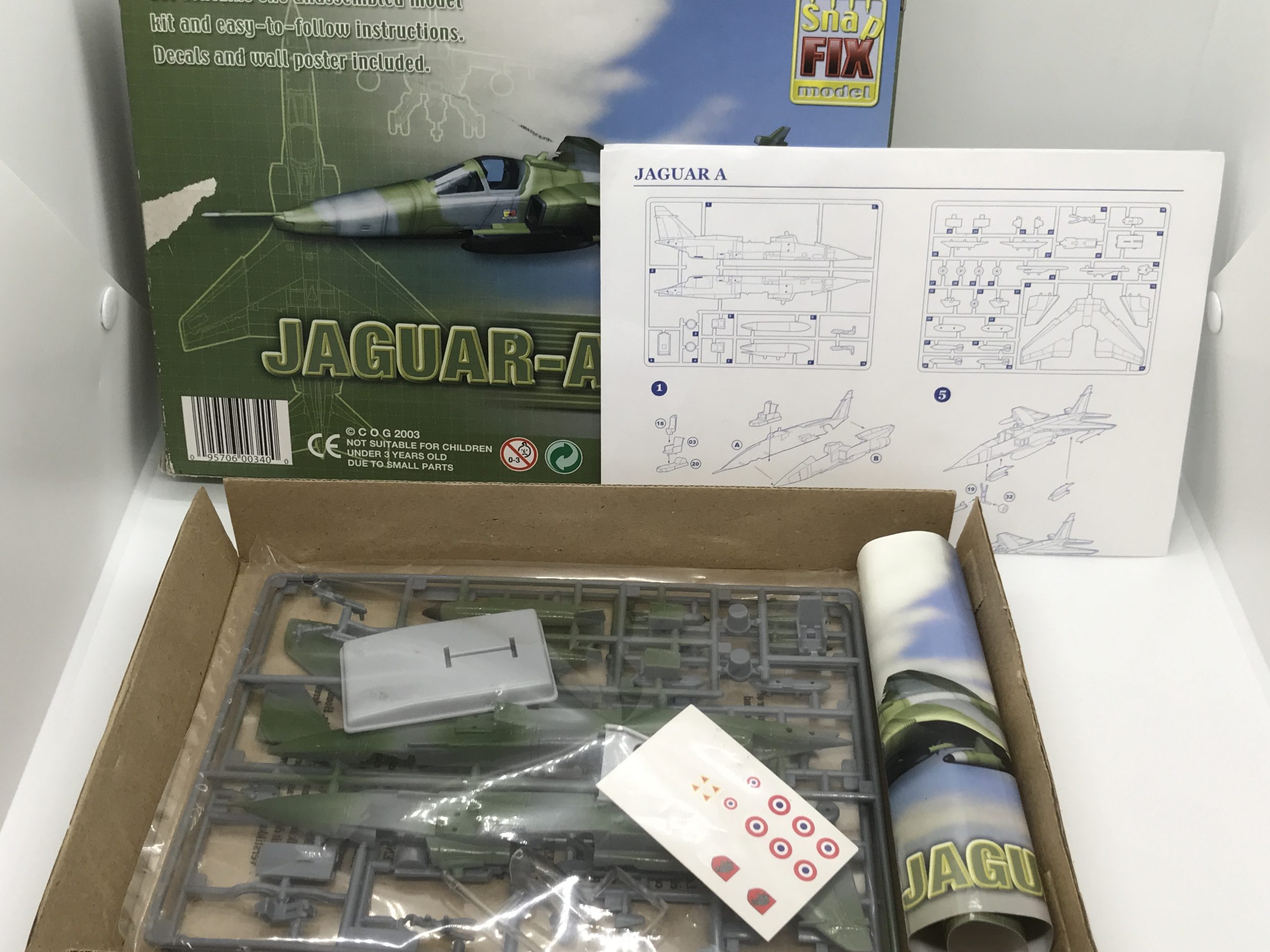 Snap Fix Model Jaguar-A No.340 - Vintage Keepsakes