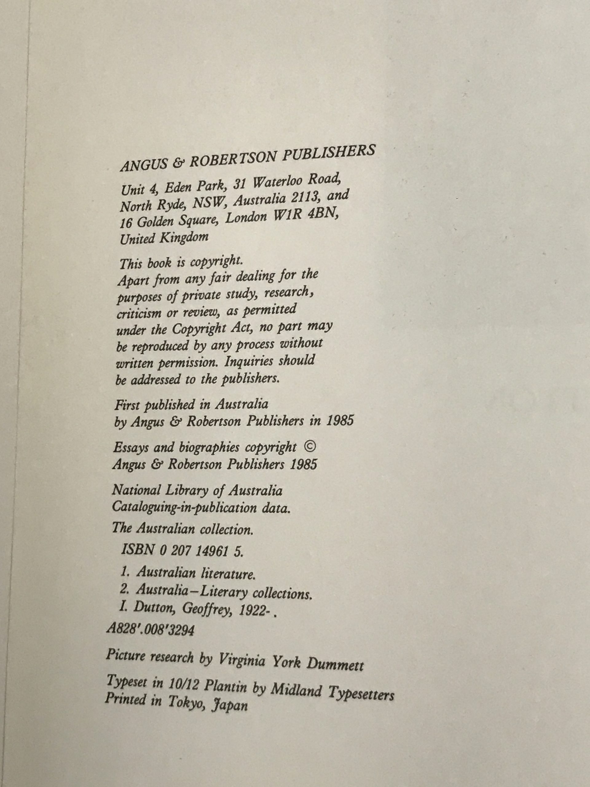 The Australian Collection - Australia's Greatest Books - Geoffrey ...