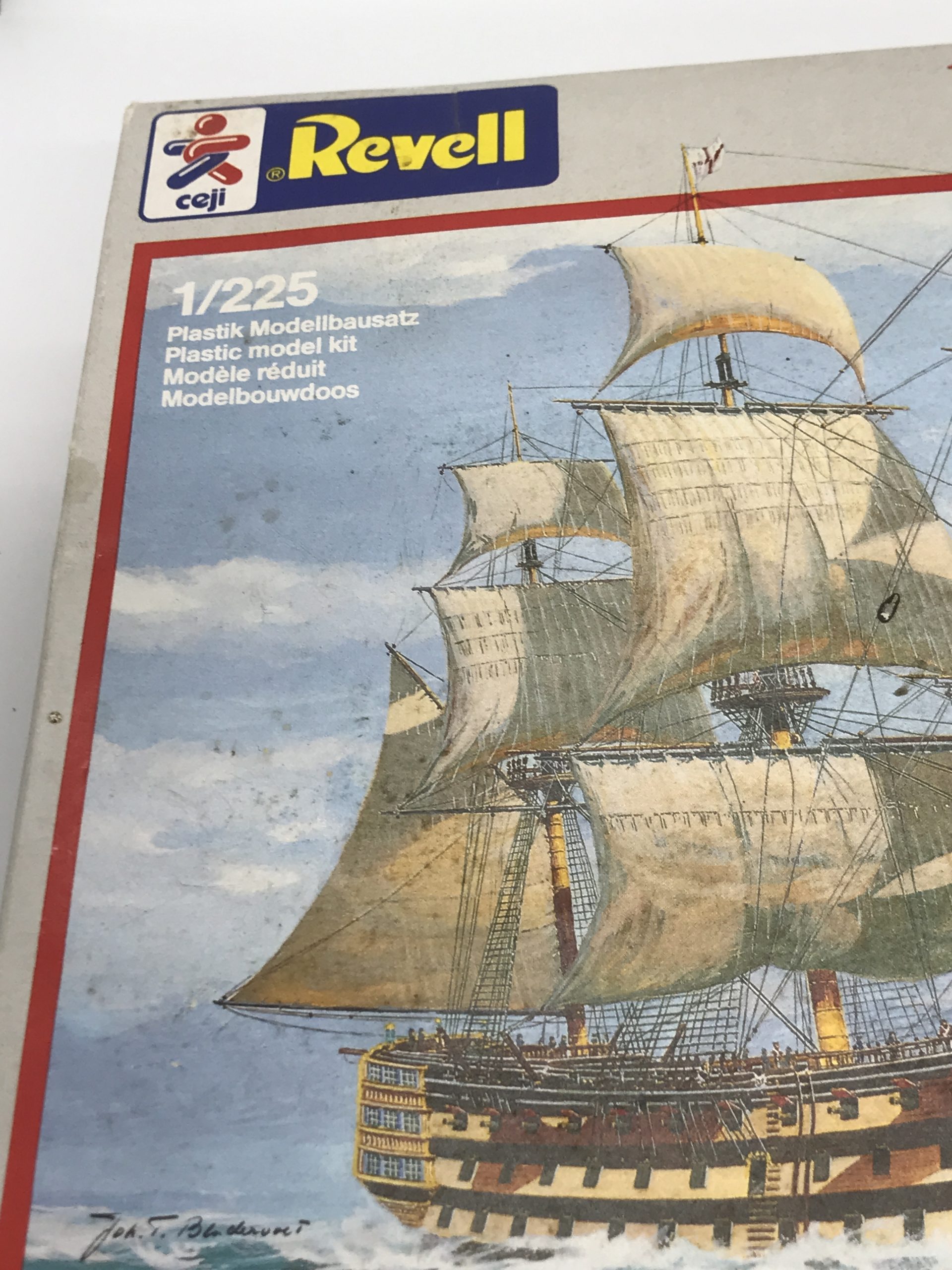 Revell HMS Victory 1/225 scale Model Kit (partially built) - Vintage ...