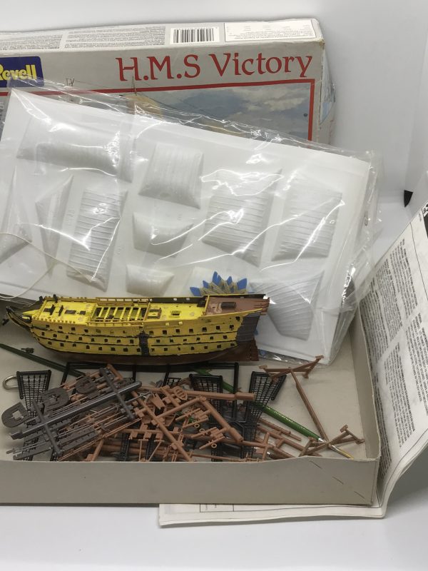 Revell HMS Victory 1/225 scale Model Kit (partially built) - Vintage ...