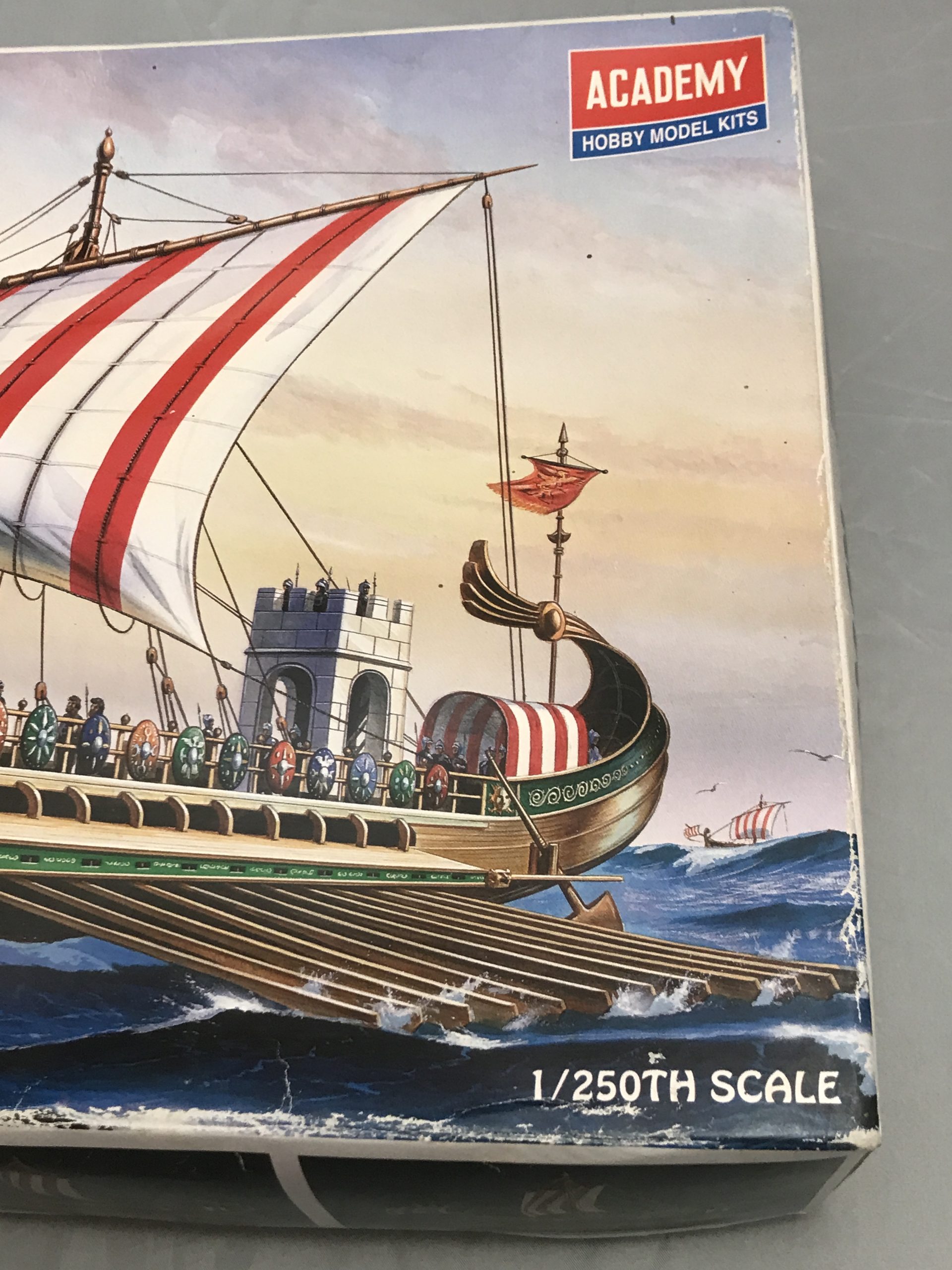 Academy Hobby Model Kits B.C. 50 Roman Warship 1/250 scale - Vintage ...