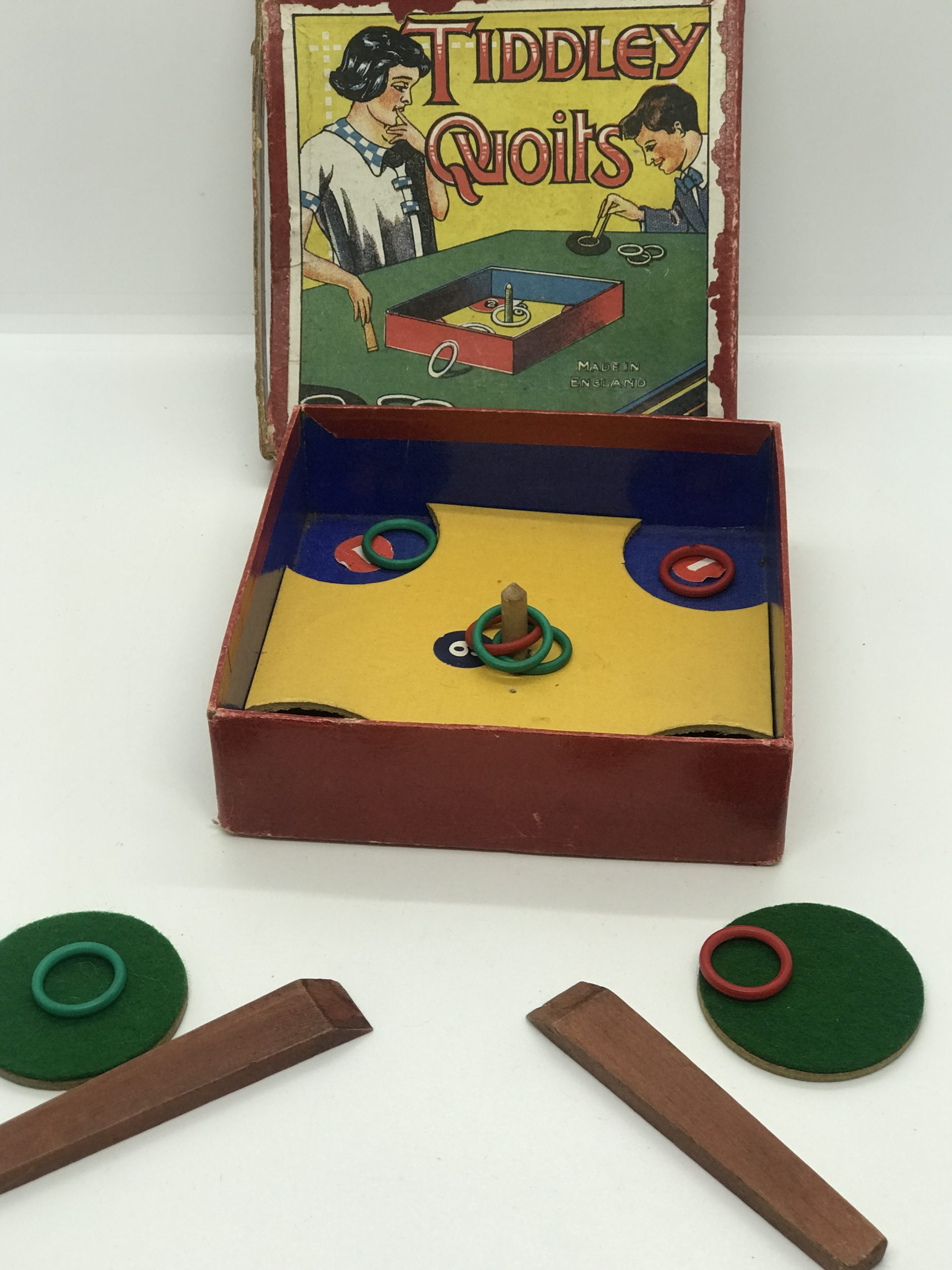 Vintage Tiddley Quoits with instructions - Made in England - Vintage ...