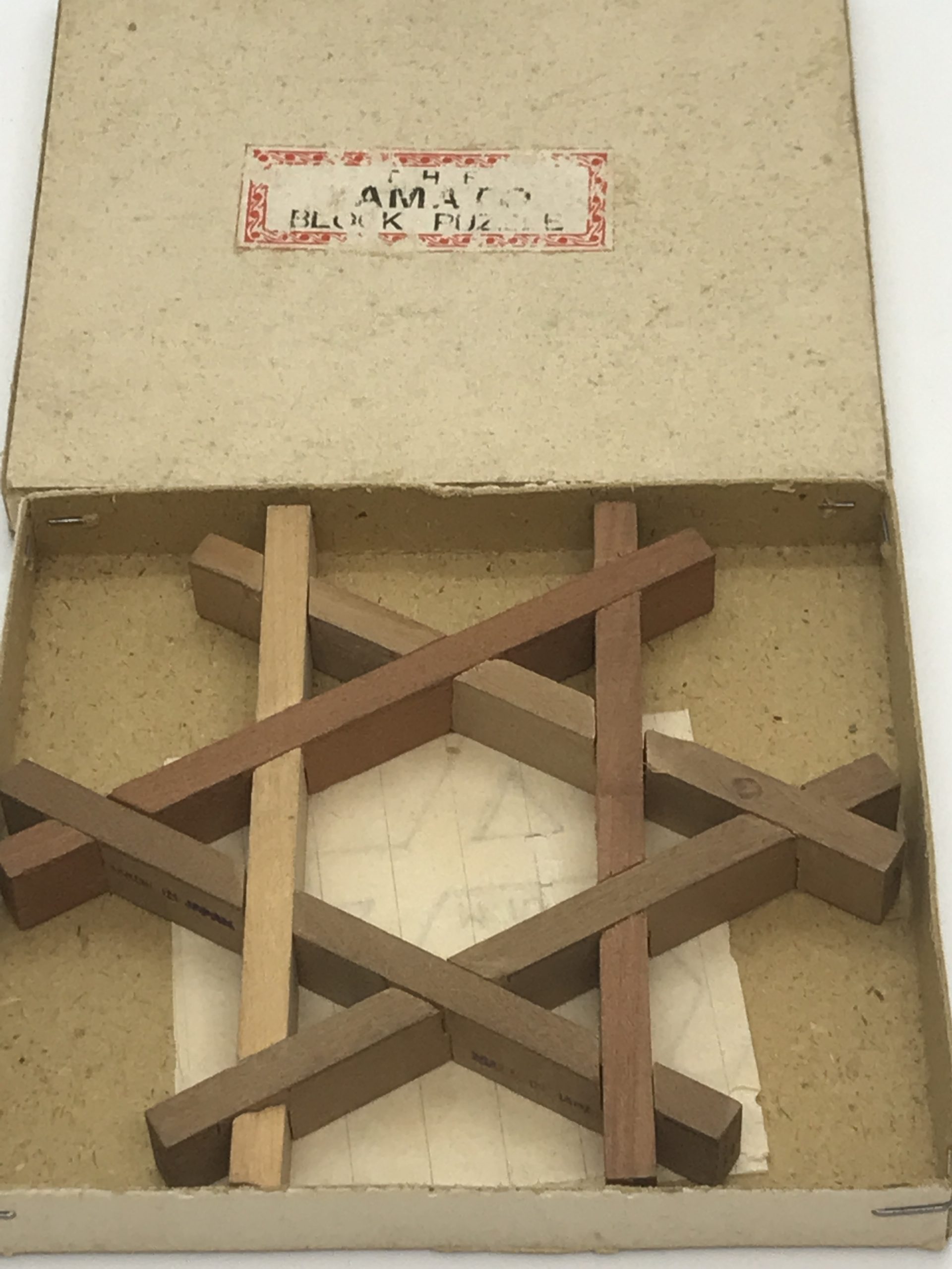 Vintage Yamato Star of David Wooden Block Puzzle - Vintage Keepsakes