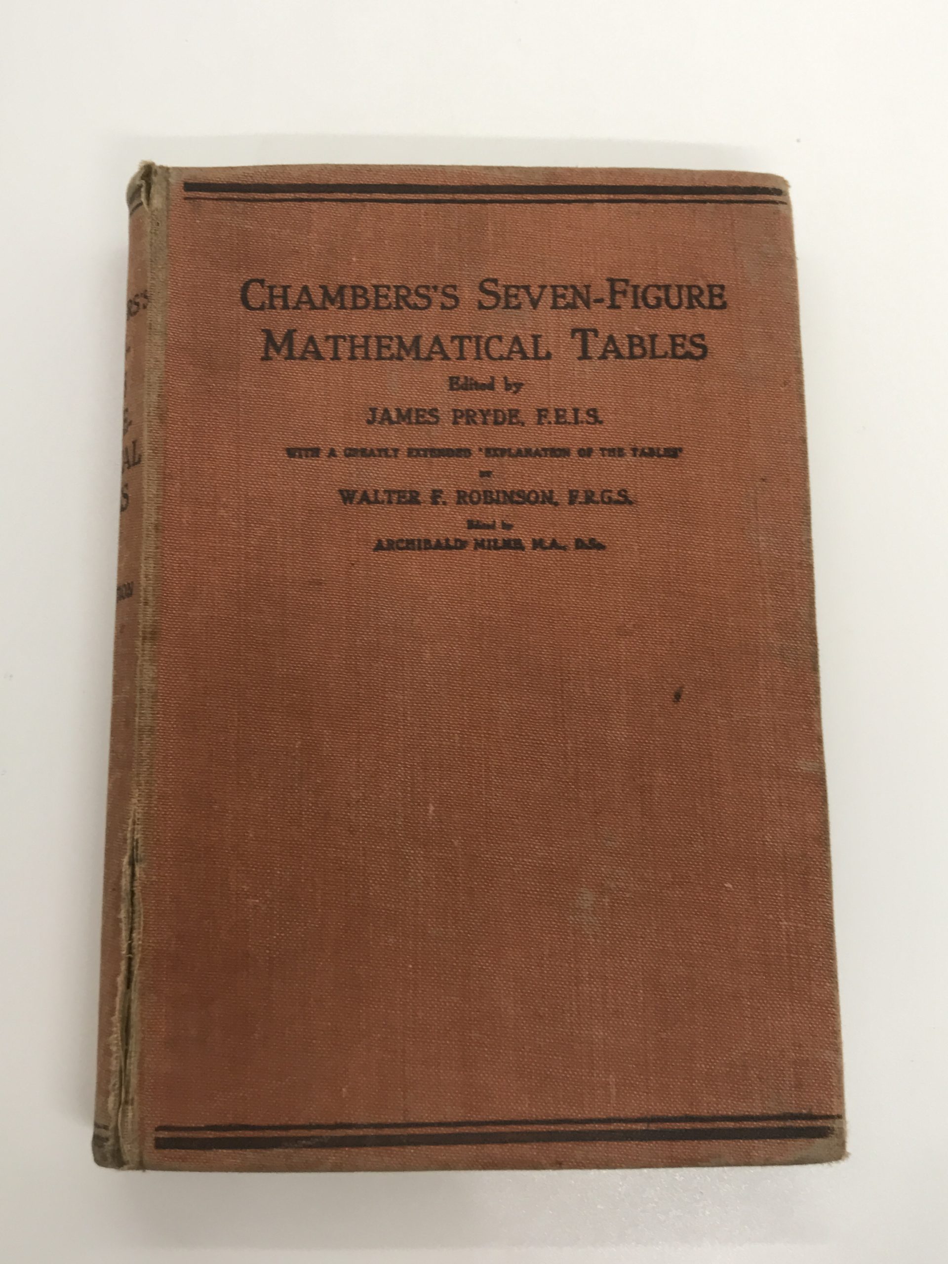 Chambers Seven-Figure Mathematical Tables (1950) - Vintage Keepsakes