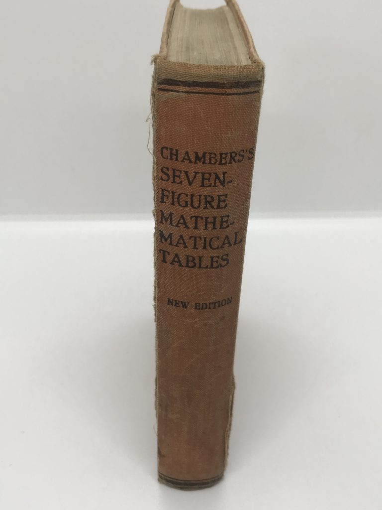 Chambers Seven-Figure Mathematical Tables (1950) - Vintage Keepsakes