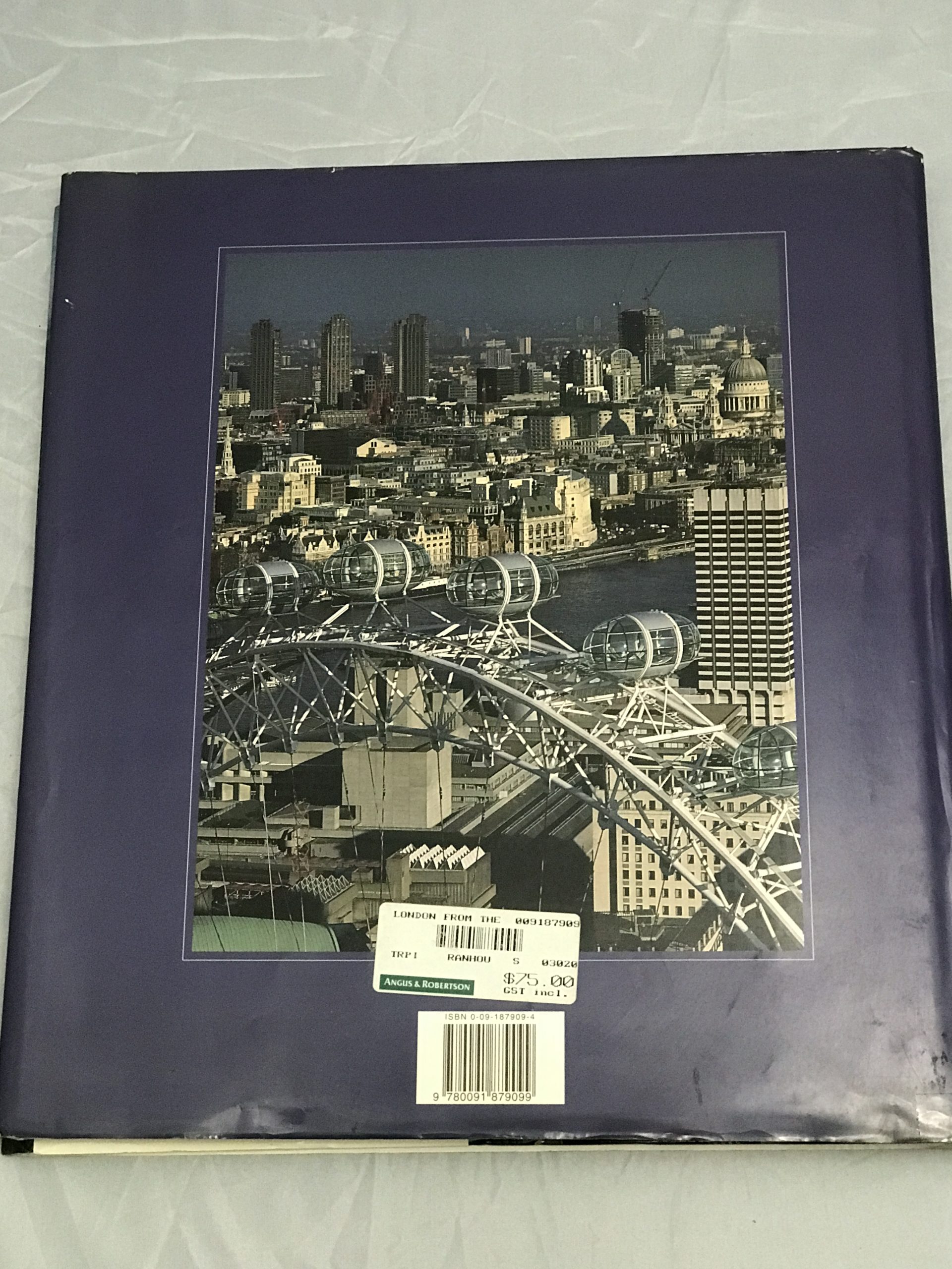 London From the Air by Jason Hawkes - Hardcover Book - Vintage Keepsakes
