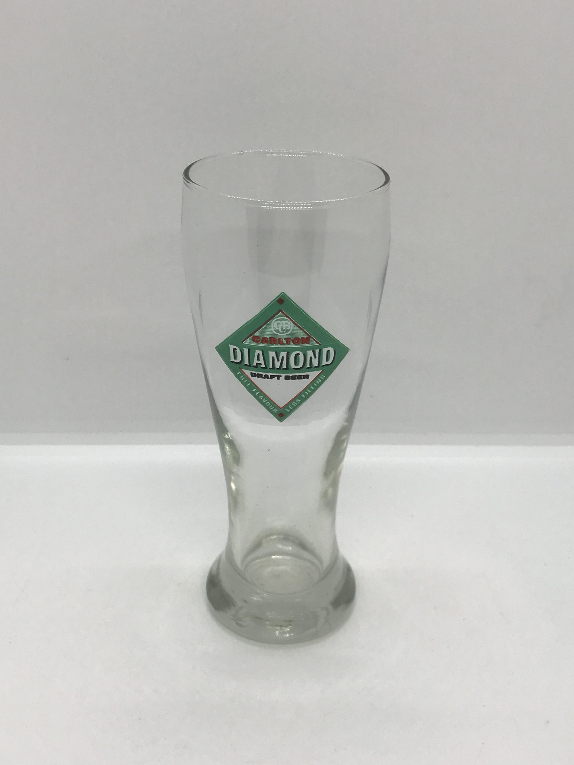 Carlton Diamond Draft Beer Glass - Vintage Keepsakes