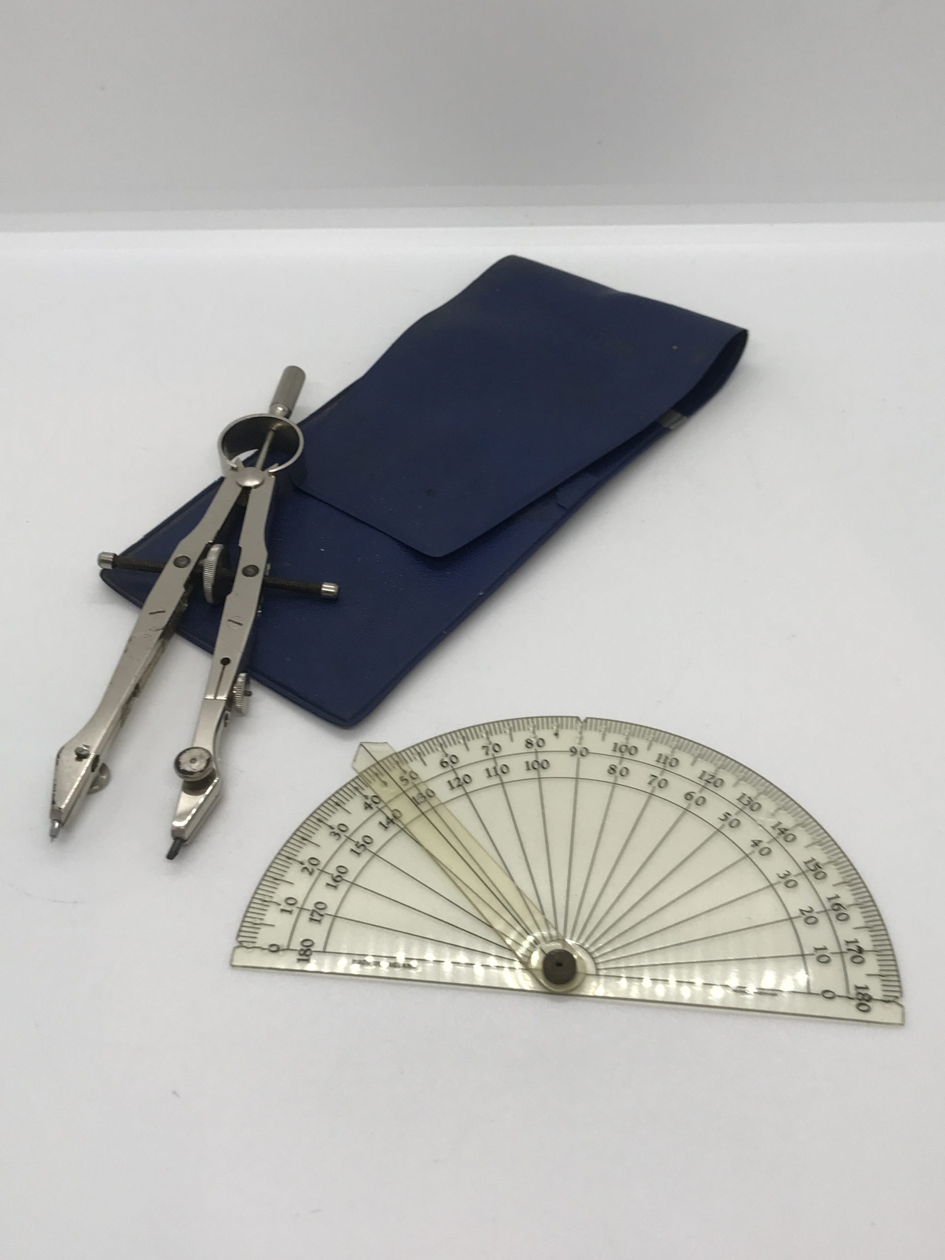 Vintage Staedtler Compass and Protractor - Vintage Keepsakes