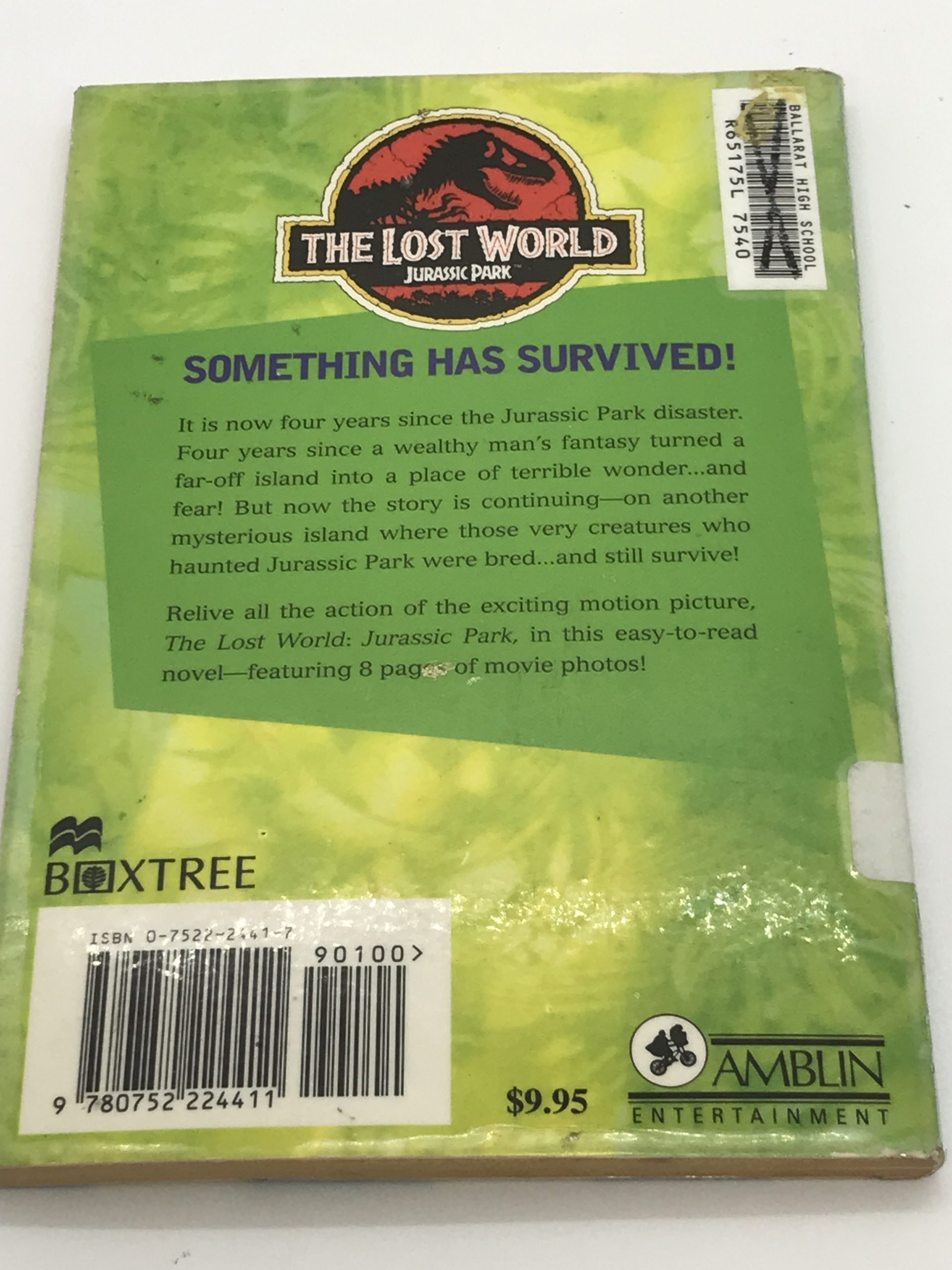 Junior Novelization - The Lost World Jurassic Park - Gail Herman ...