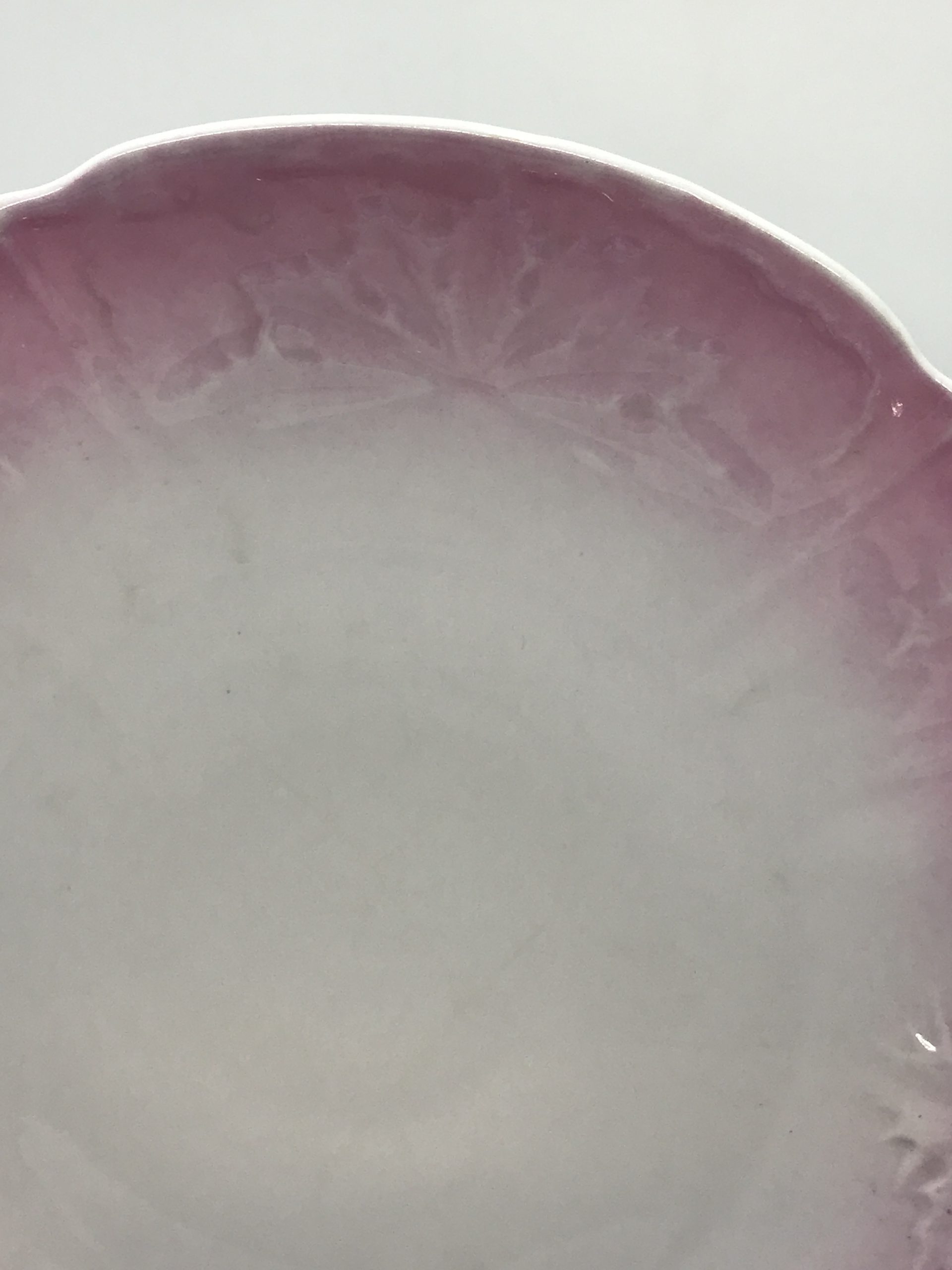 Pair Handled Cake Plates with Pink Lustre (approx 25cm) - Vintage Keepsakes