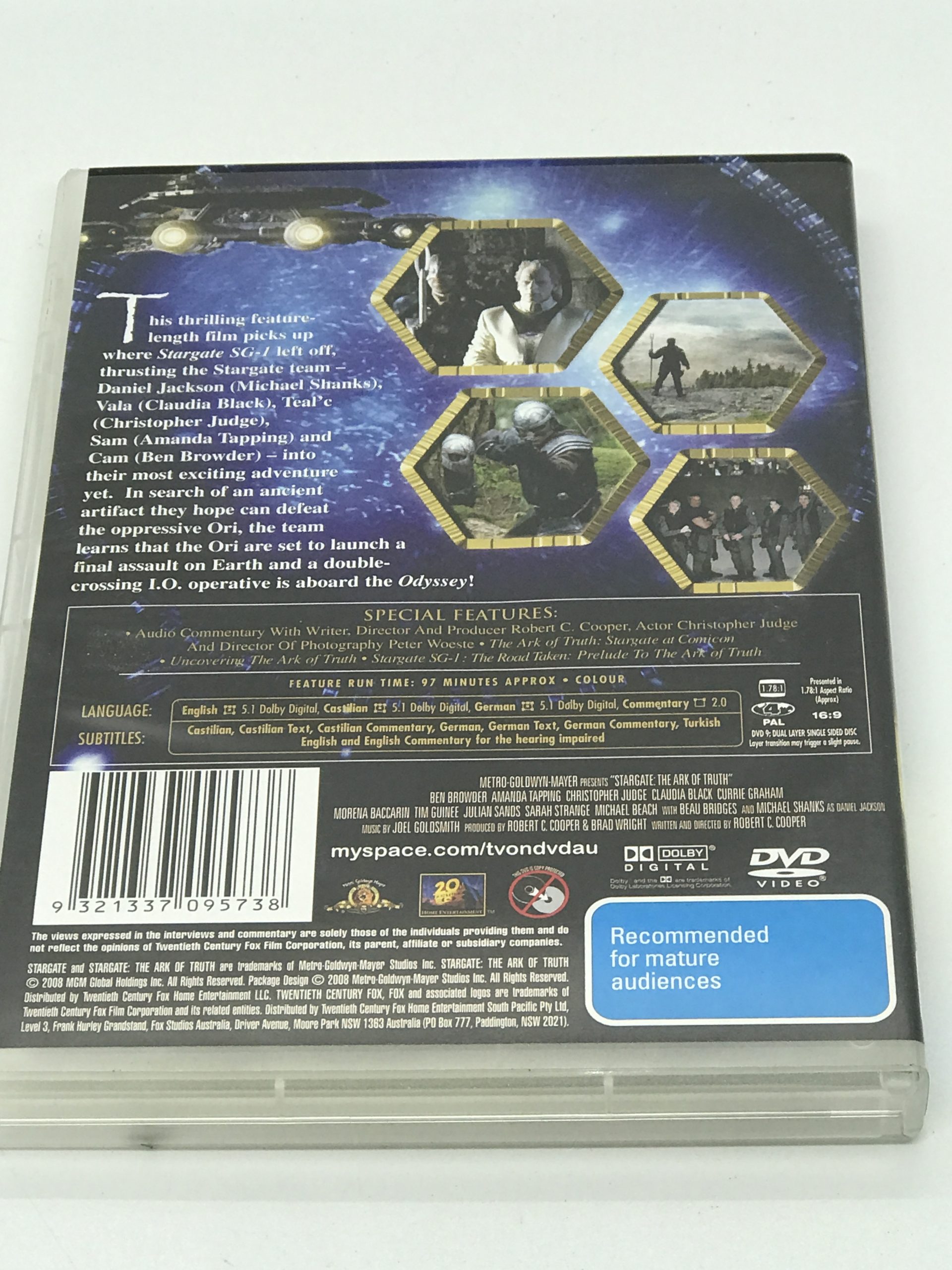 Stargate Ark of Truth DVD - Vintage Keepsakes