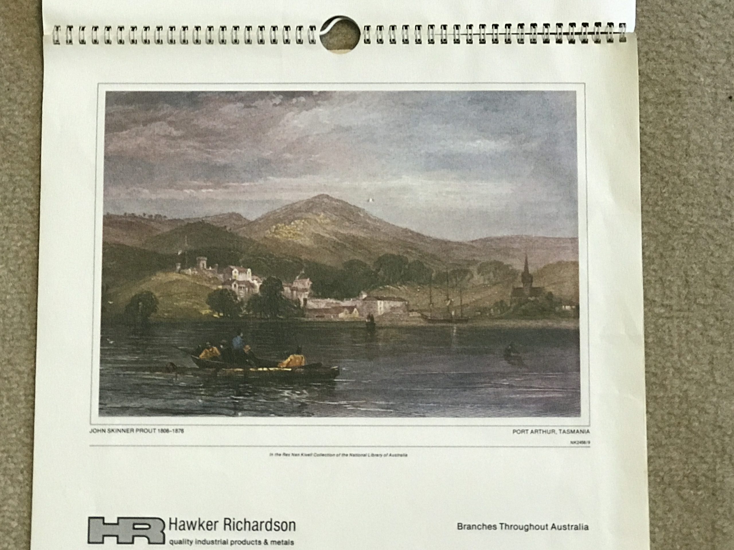 Hawker Richardson Australia Illustrated Calendar 1982 30cm x 38cm ...