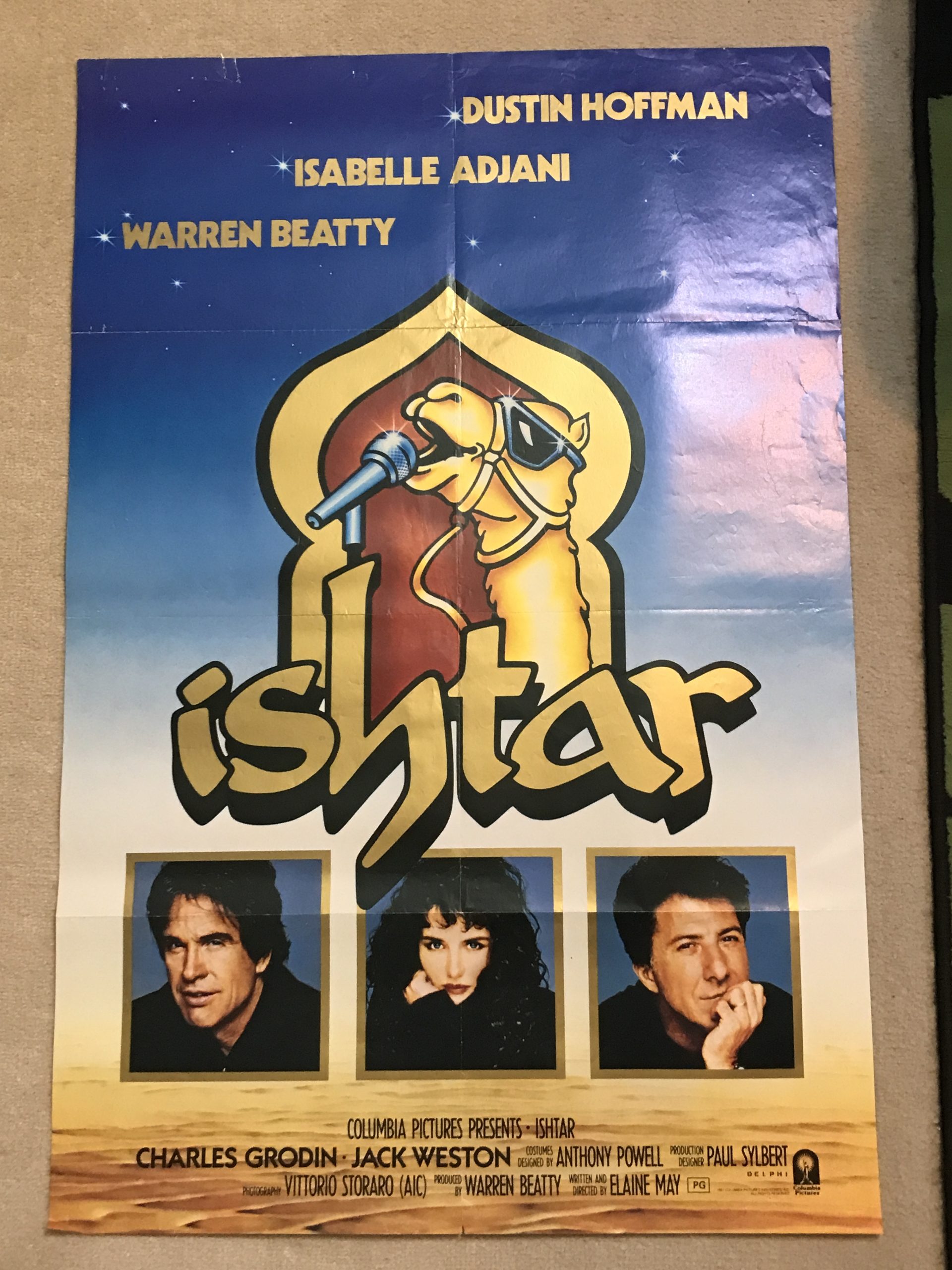 Dustin Hoffman in Ishtar - Movie Poster 1987 1m x 67cm - Vintage Keepsakes