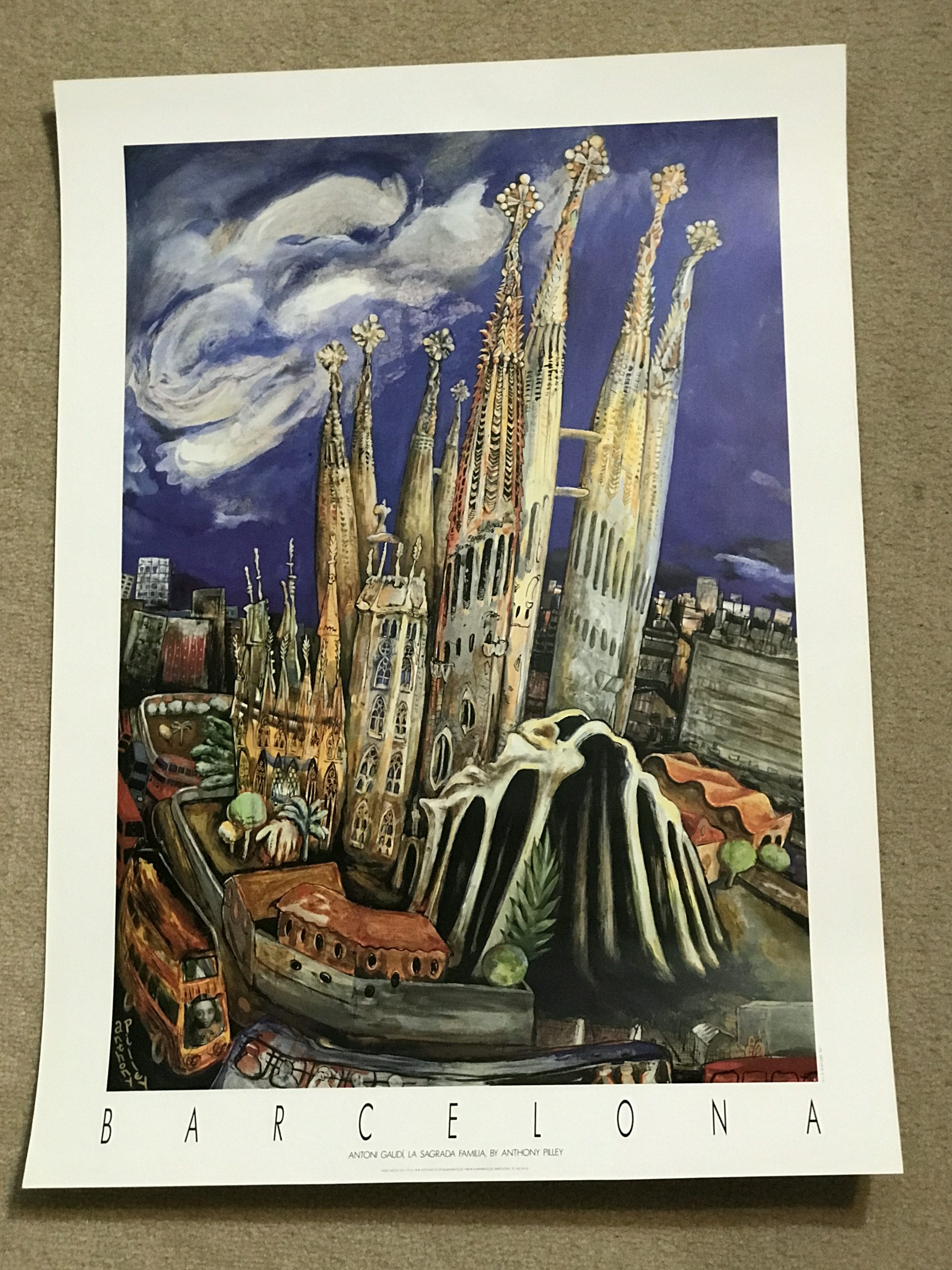 Barcelona Antoni Gaudi, La Sagrada Familia by Anthony Pilley - Mixed ...