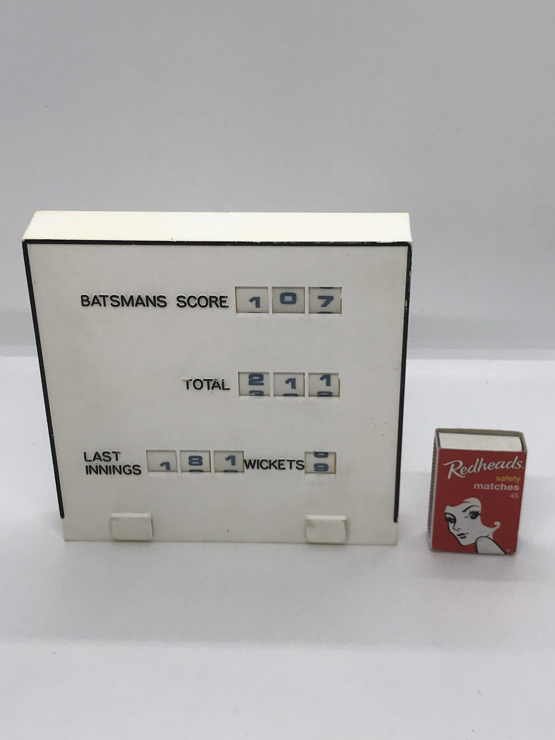 Vintage Test Match Cricket Game Scoreboard - Fred Truman - 16cm high ...