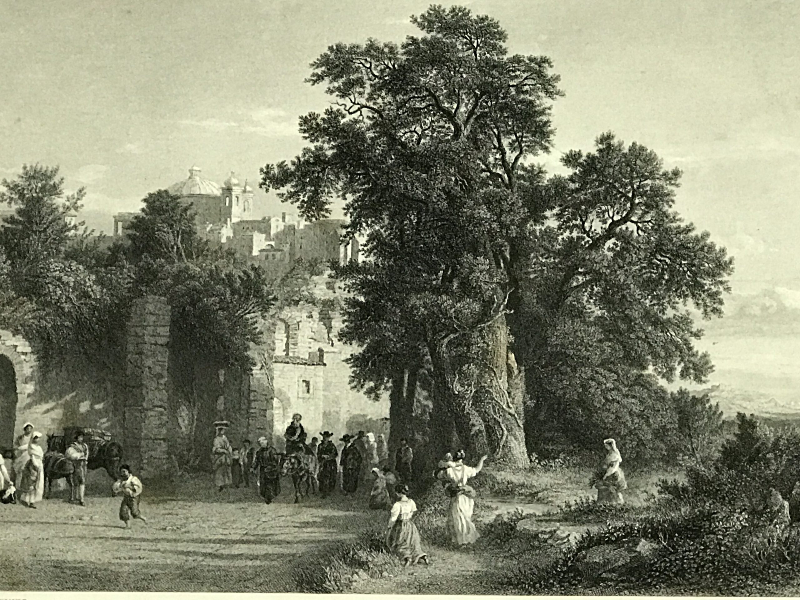Antique Print - The Monastery Engraving by Edward Goodall After Oswald ...