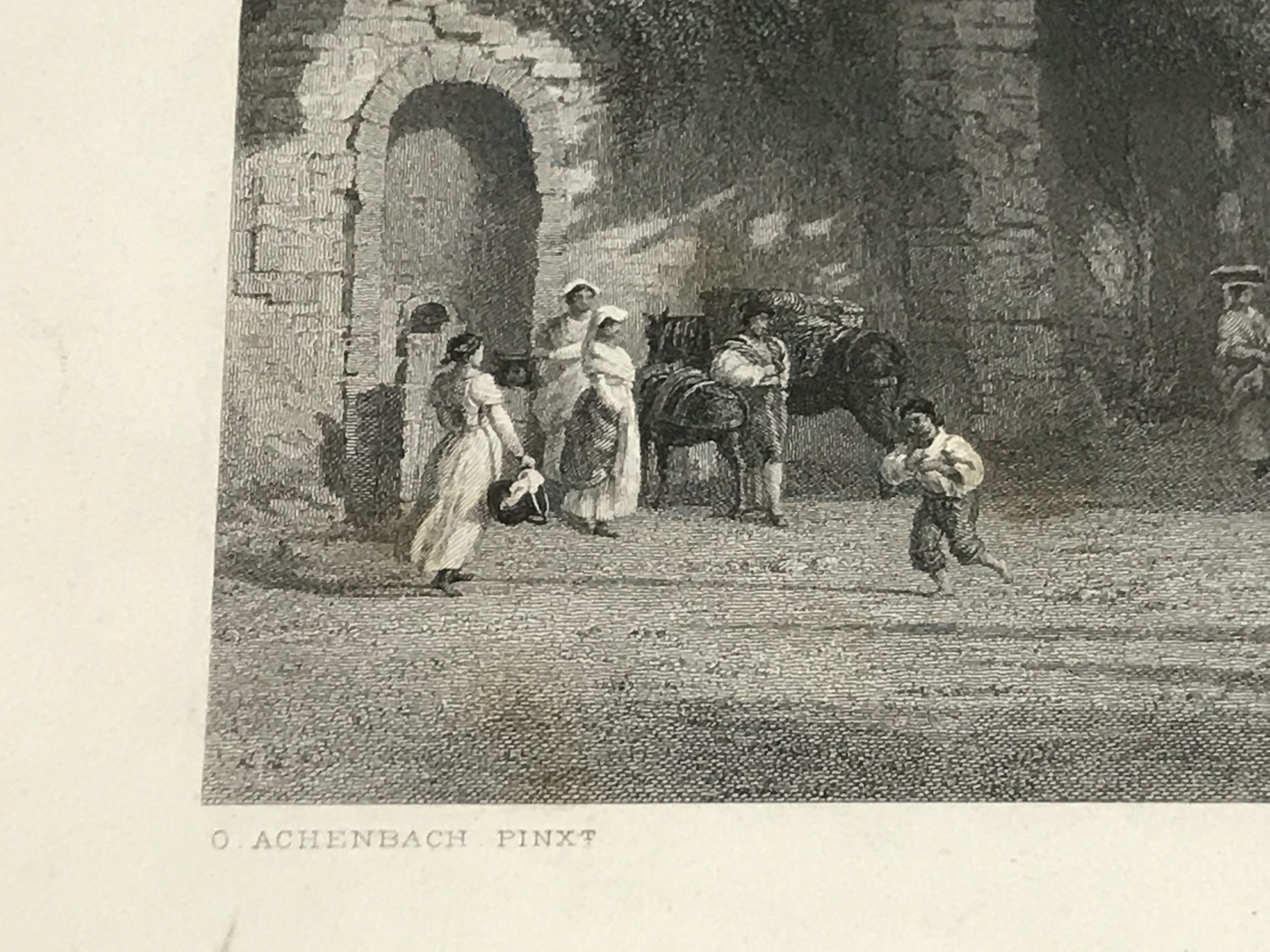 Antique Print - The Monastery Engraving by Edward Goodall After Oswald ...