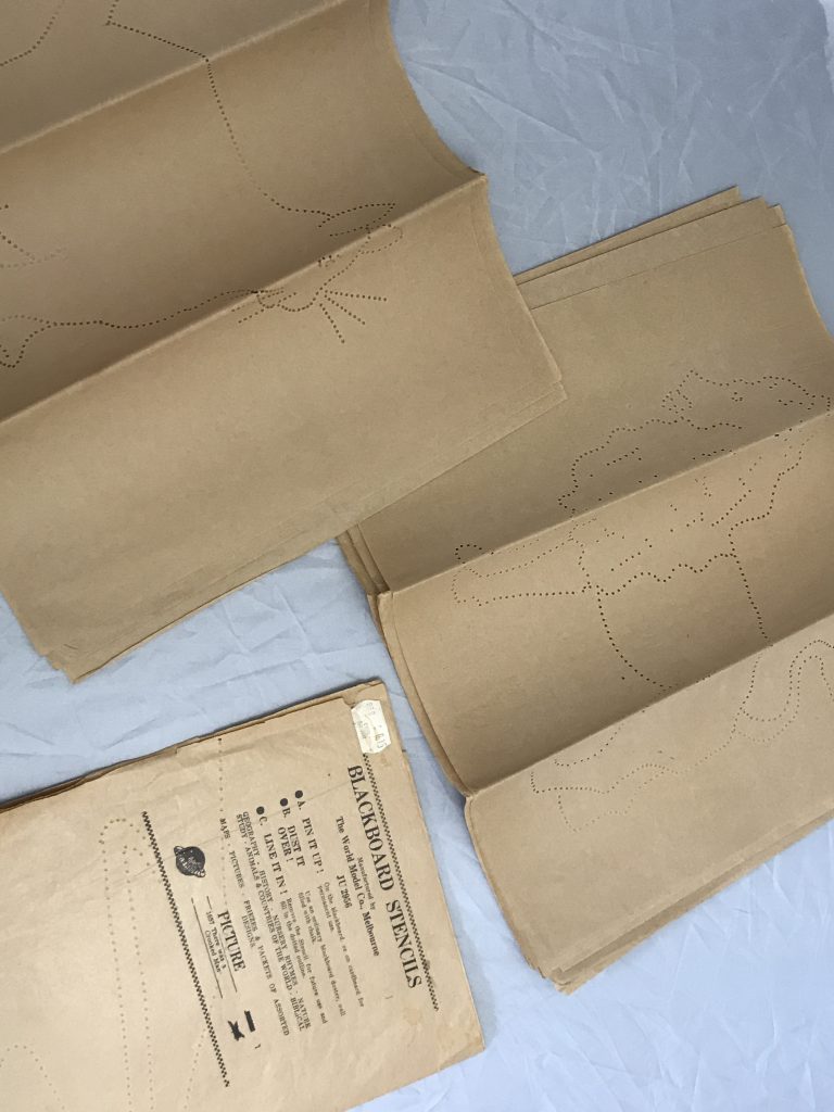 Vintage Blackboard Stencils - Brown Perforated Paper - Various Sizes ...