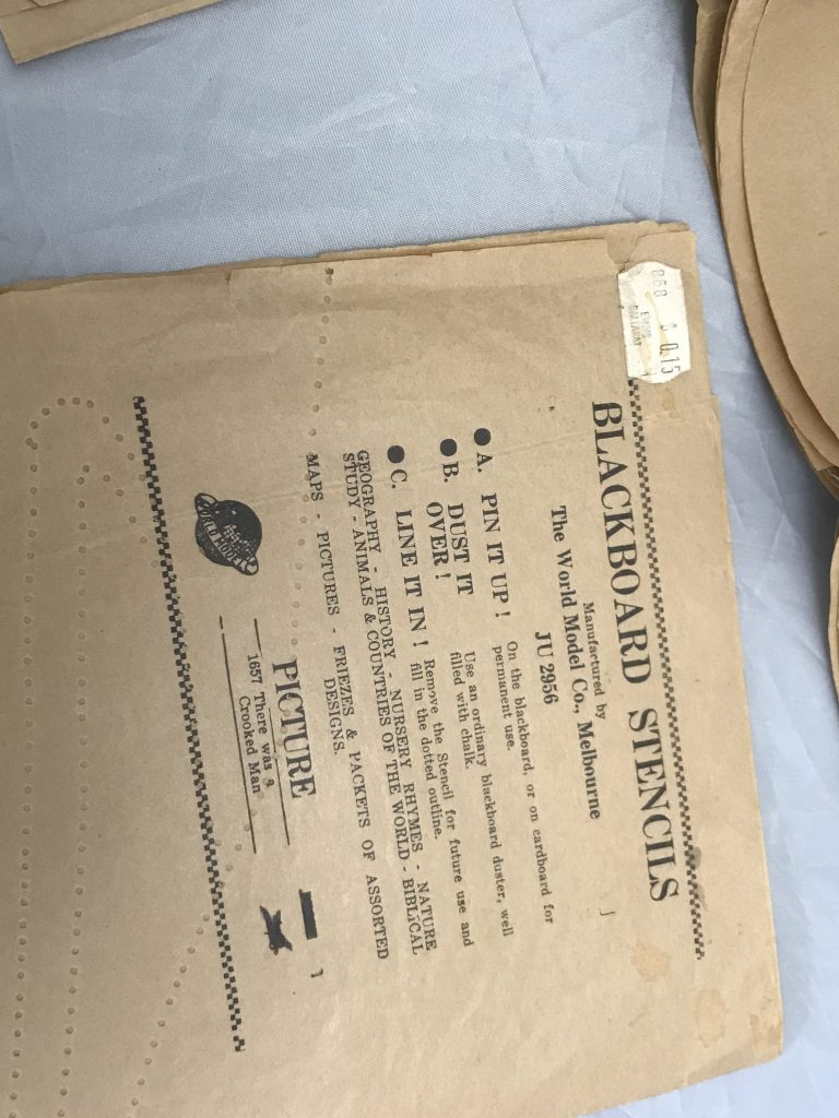 Vintage Blackboard Stencils - Brown Perforated Paper - Various Sizes ...