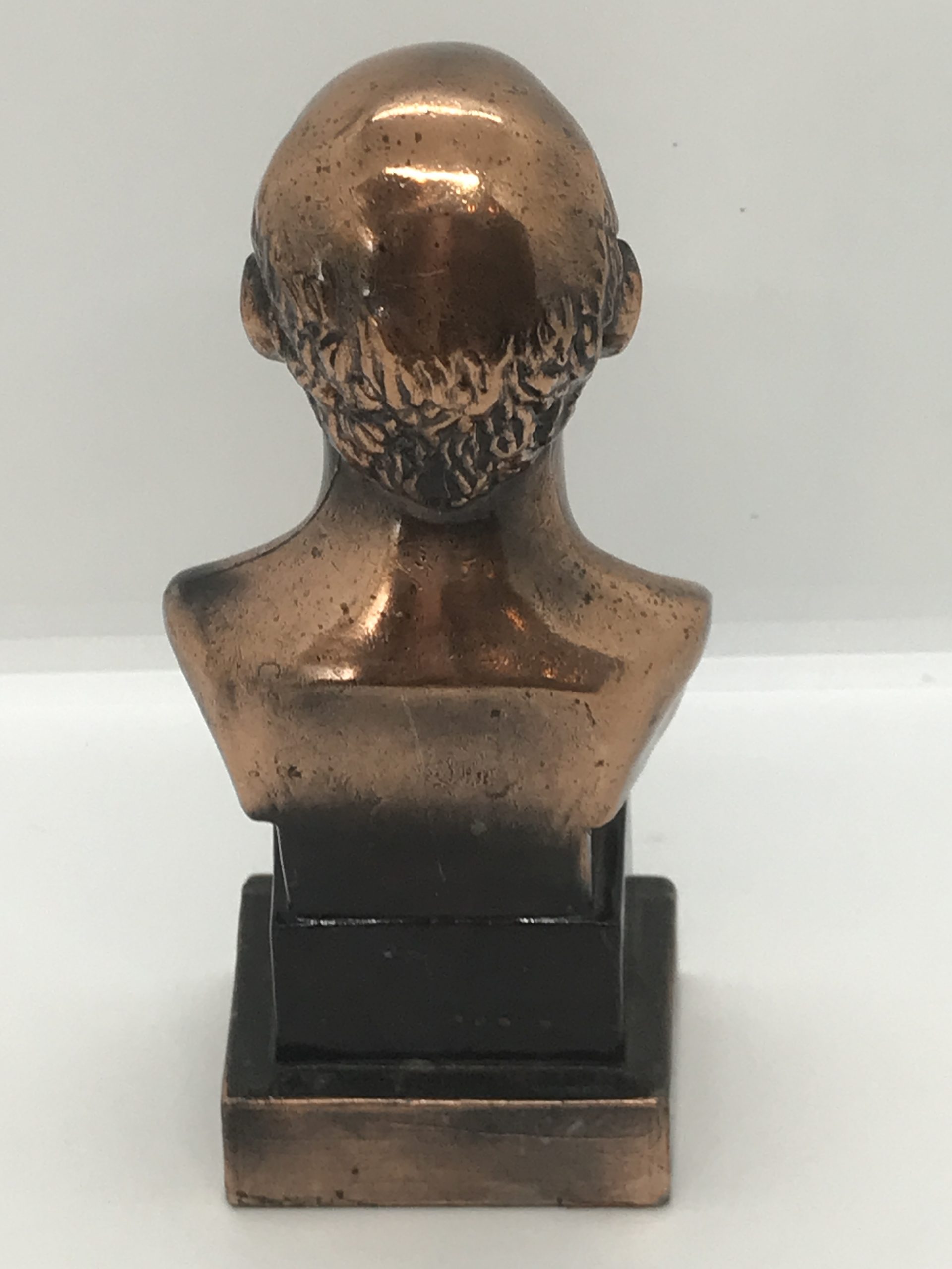 Vintage Copper Bust of Socrates - Vintage Keepsakes