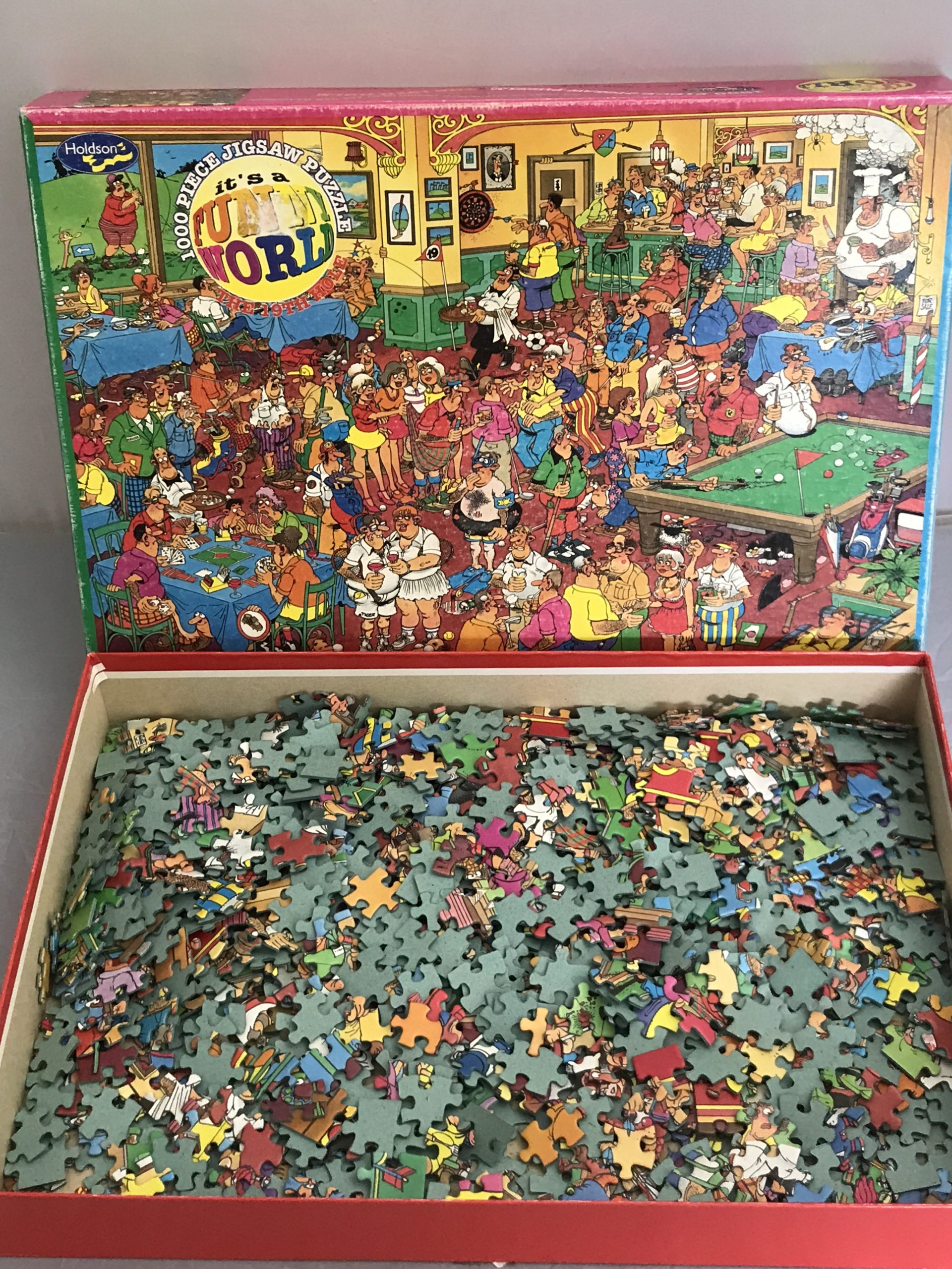It's a fun world 1000 piece jigsaw puzzle The 19th Hole - Vintage Keepsakes