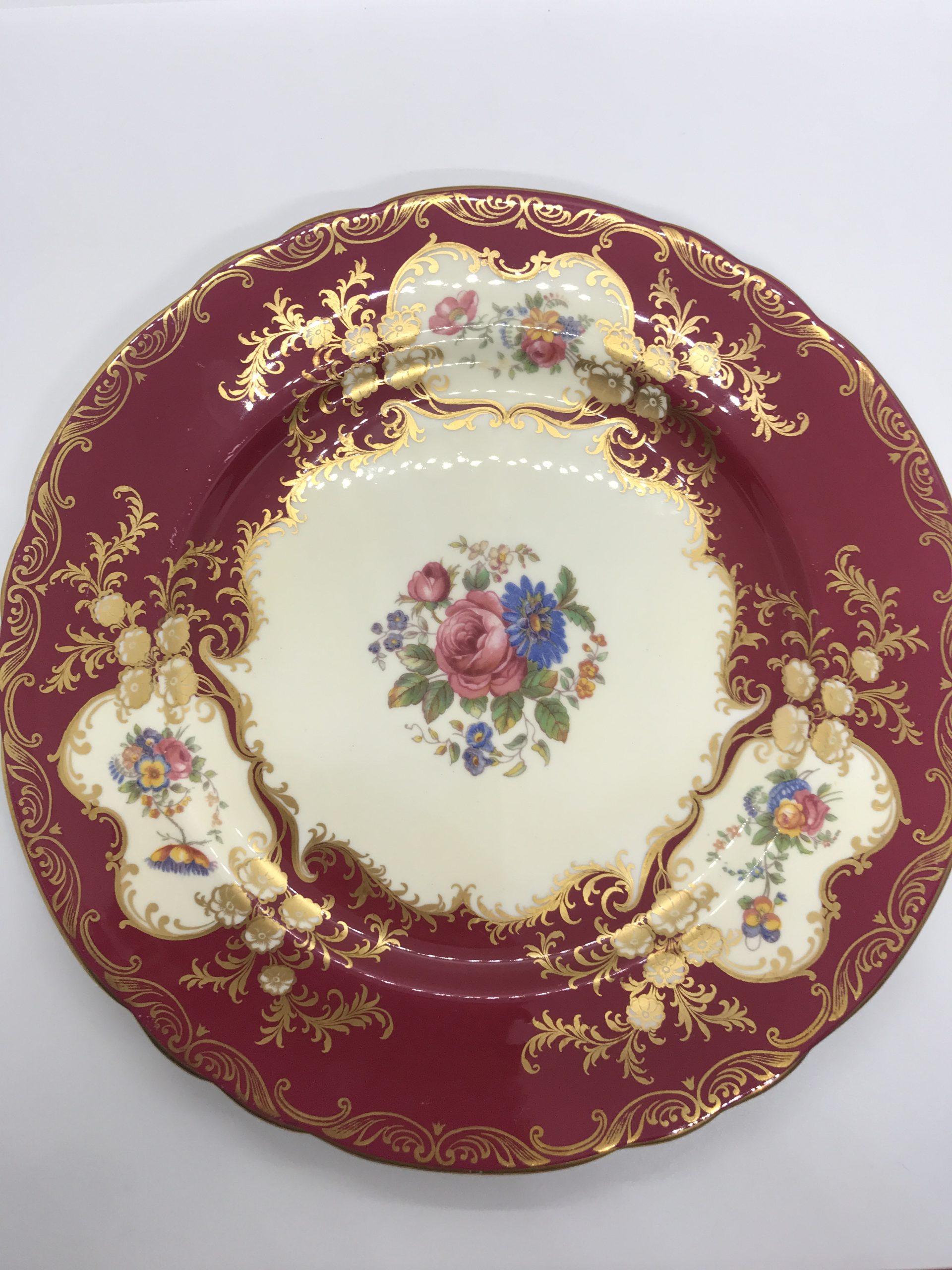 Aynsley bone China Dinner Plate 27cm Paramount 770 Marone - Vintage ...