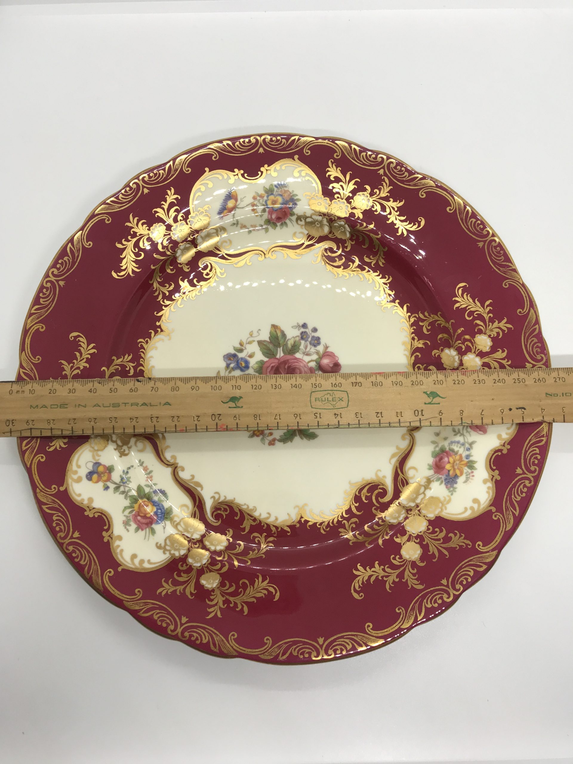 Aynsley bone China Dinner Plate 27cm Paramount 770 Marone - Vintage ...