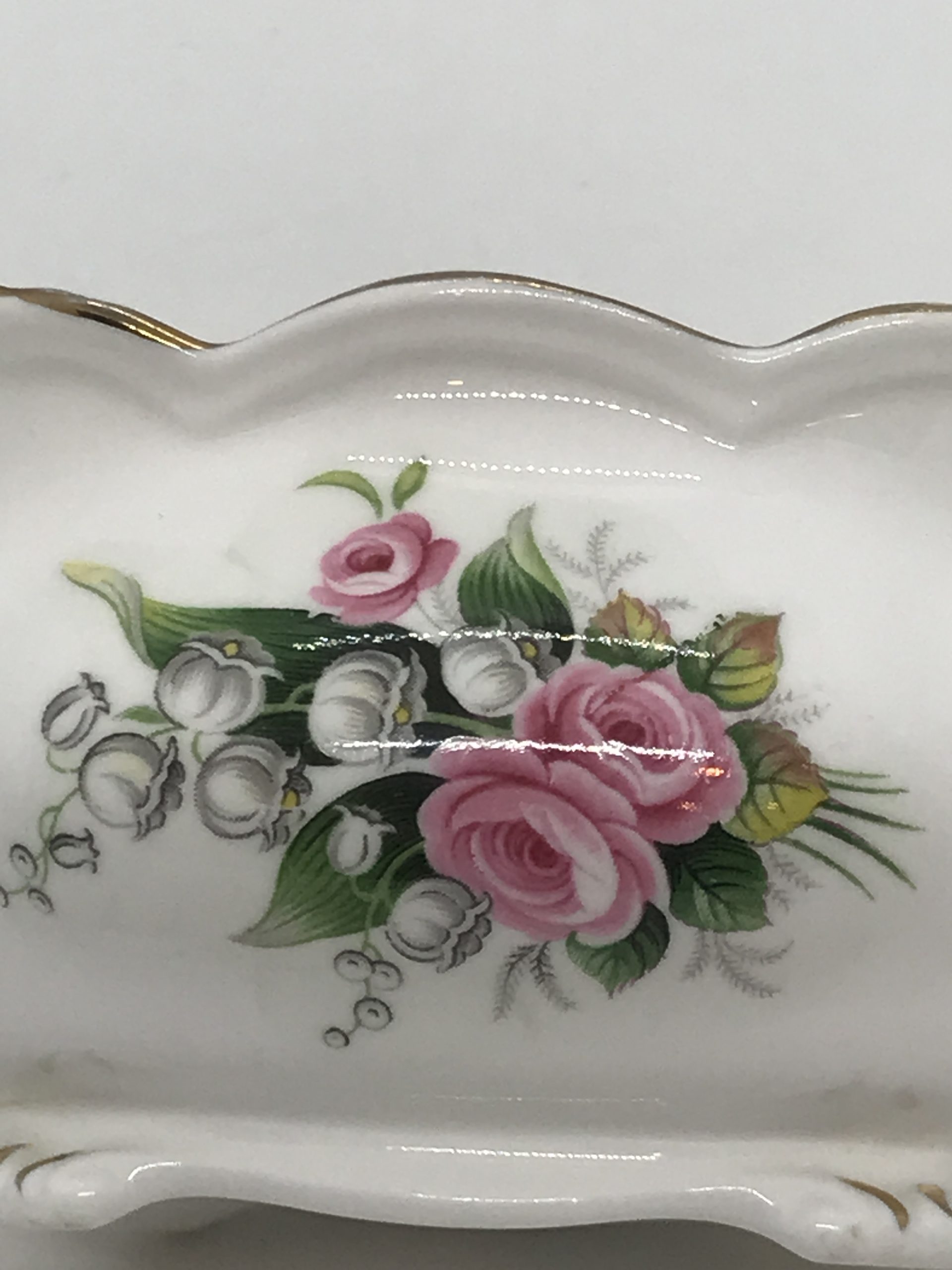 Royal Albert Pink Roses and Lily of the Valley Open Sugar Bowl ...